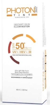 Photon 360 Tint Spf50+ Pa+++ Sunscreen Gel 60 ml Price, Uses, Side ...