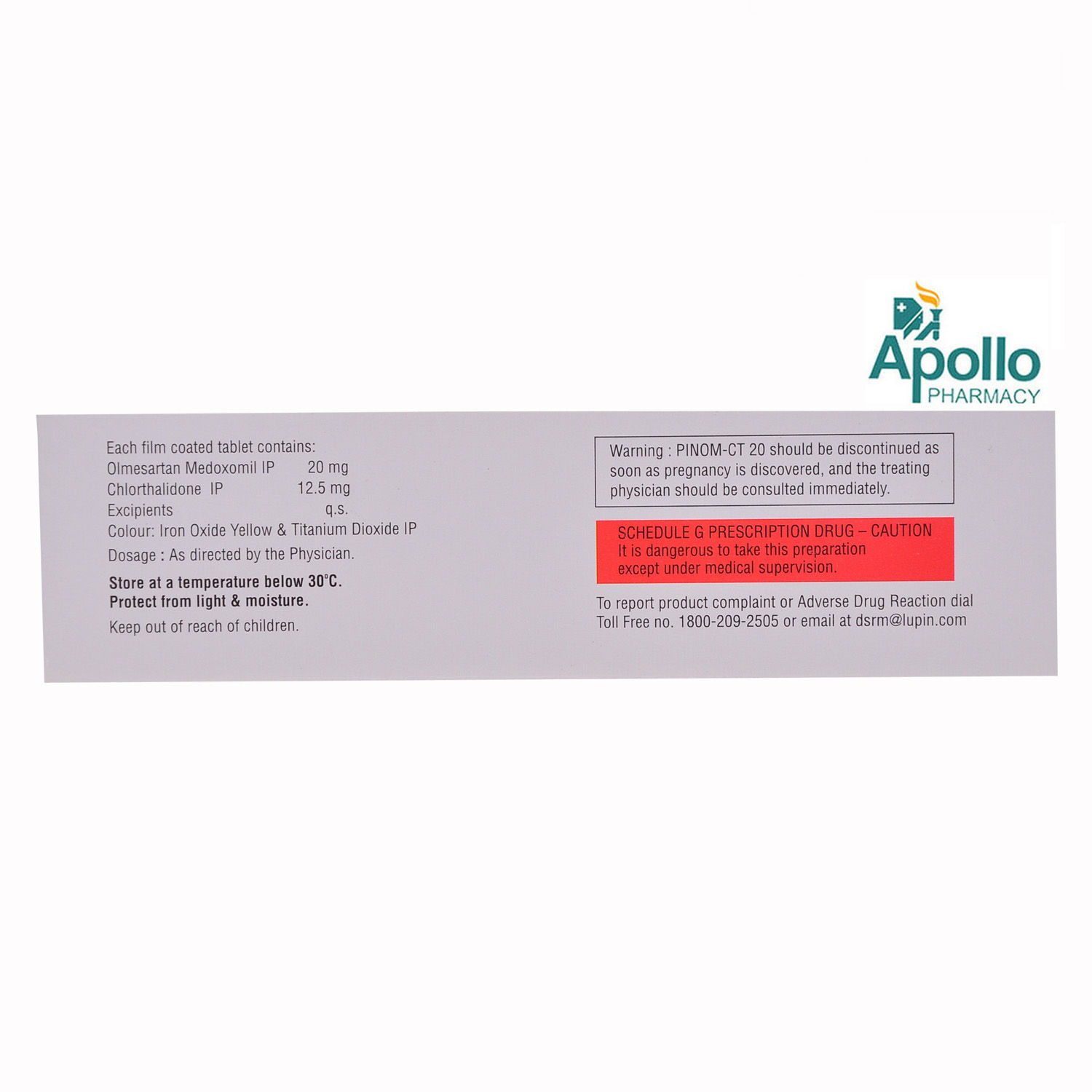 Pinom CT 20 Tablet 10's Price, Uses, Side Effects, Composition - Apollo ...