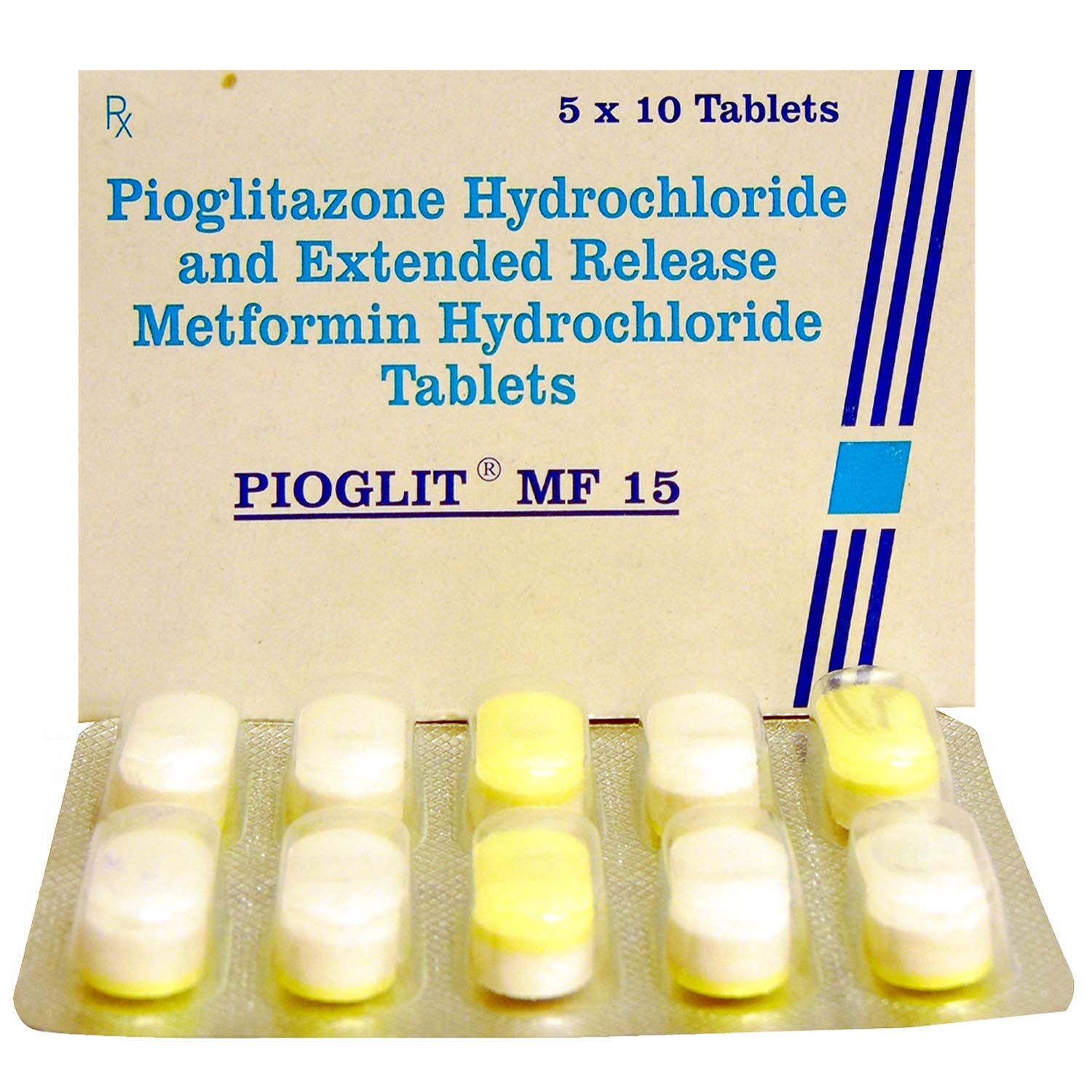 Pioglit MF 15 Tablet 10's Price, Uses, Side Effects, Composition - Apollo Pharmacy