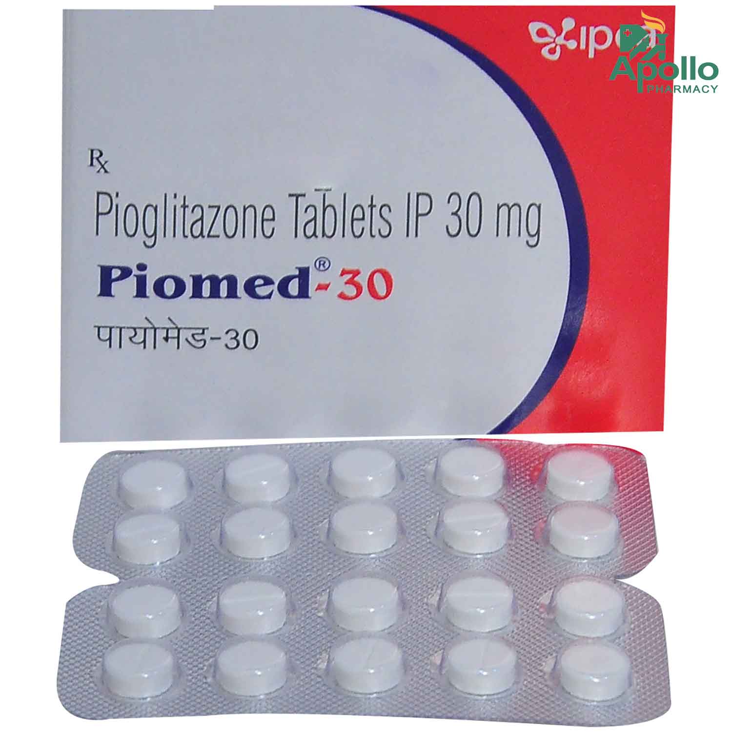 Piomed-30 Tablet 10's Price, Uses, Side Effects, Composition - Apollo ...