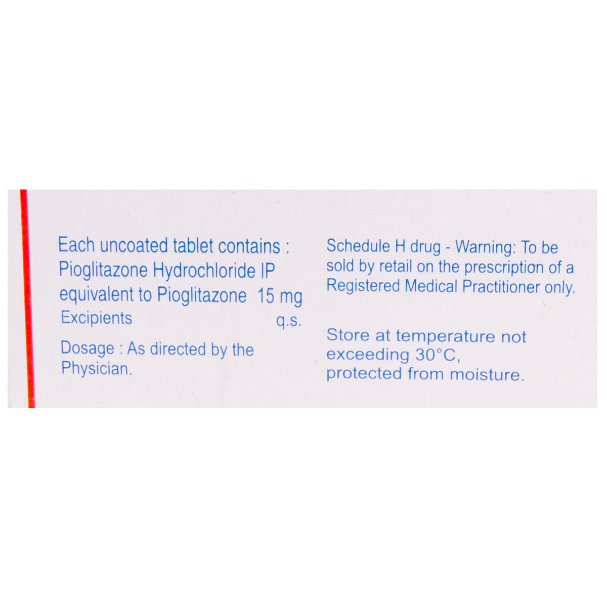 Pioglar-15 Tablet 10's Price, Uses, Side Effects, Composition - Apollo ...