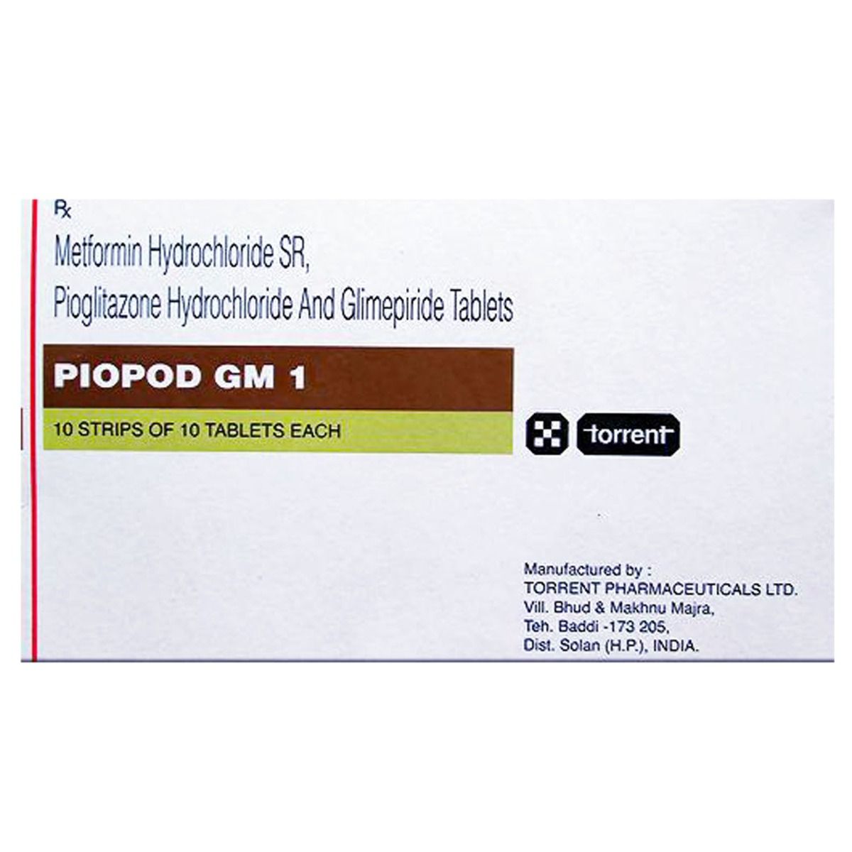 Piopod GM 1 Tablet 10's Price, Uses, Side Effects, Composition - Apollo ...