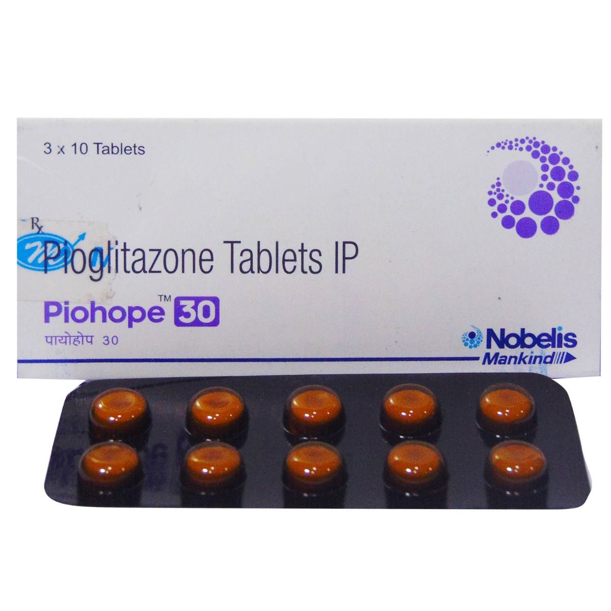 Piohope 30 mg Tablet 10's Price, Uses, Side Effects, Composition ...