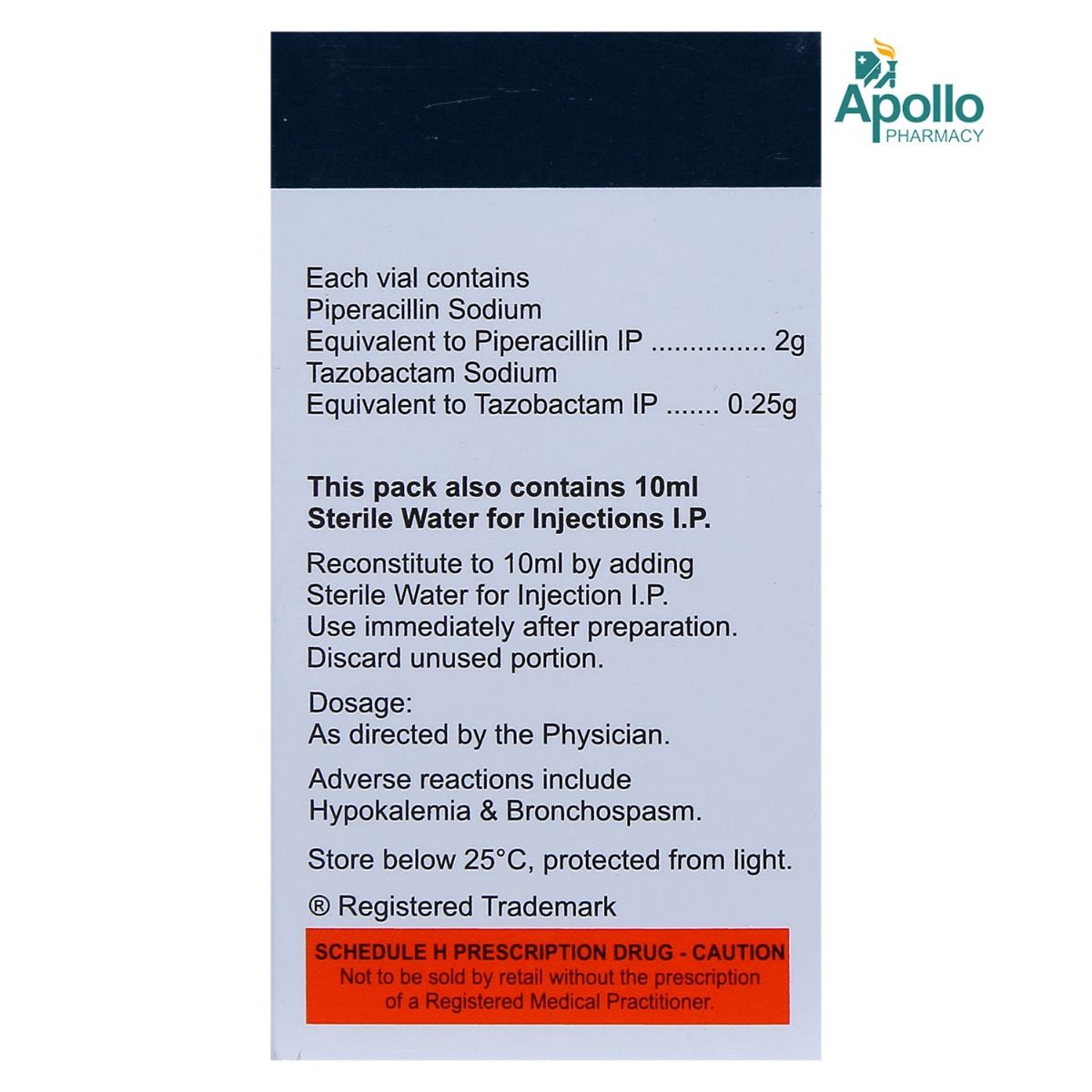 PIPTAZ INJECTION 2.25GM Price, Uses, Side Effects, Composition - Apollo ...