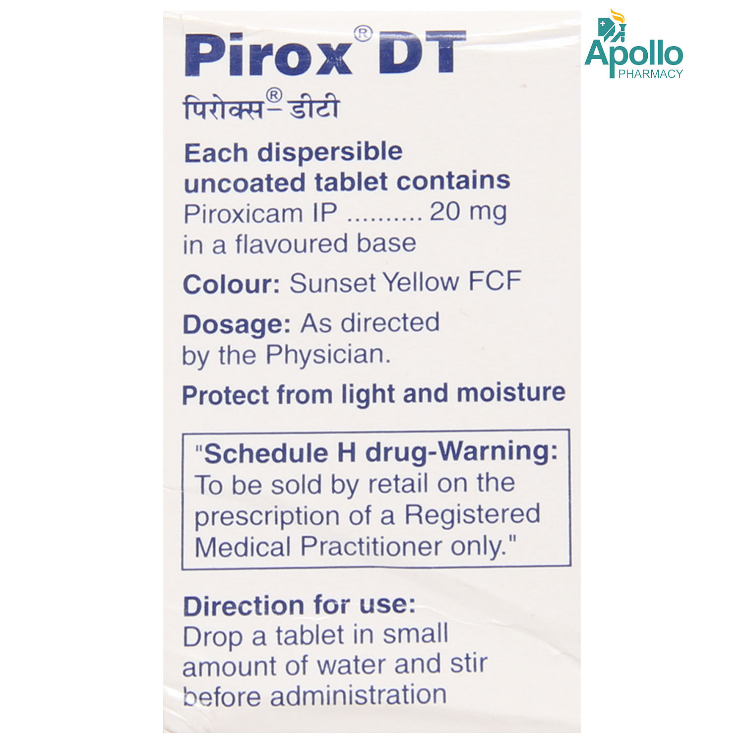 PIROX DISTAB 20MG TABLET Price, Uses, Side Effects, Composition ...