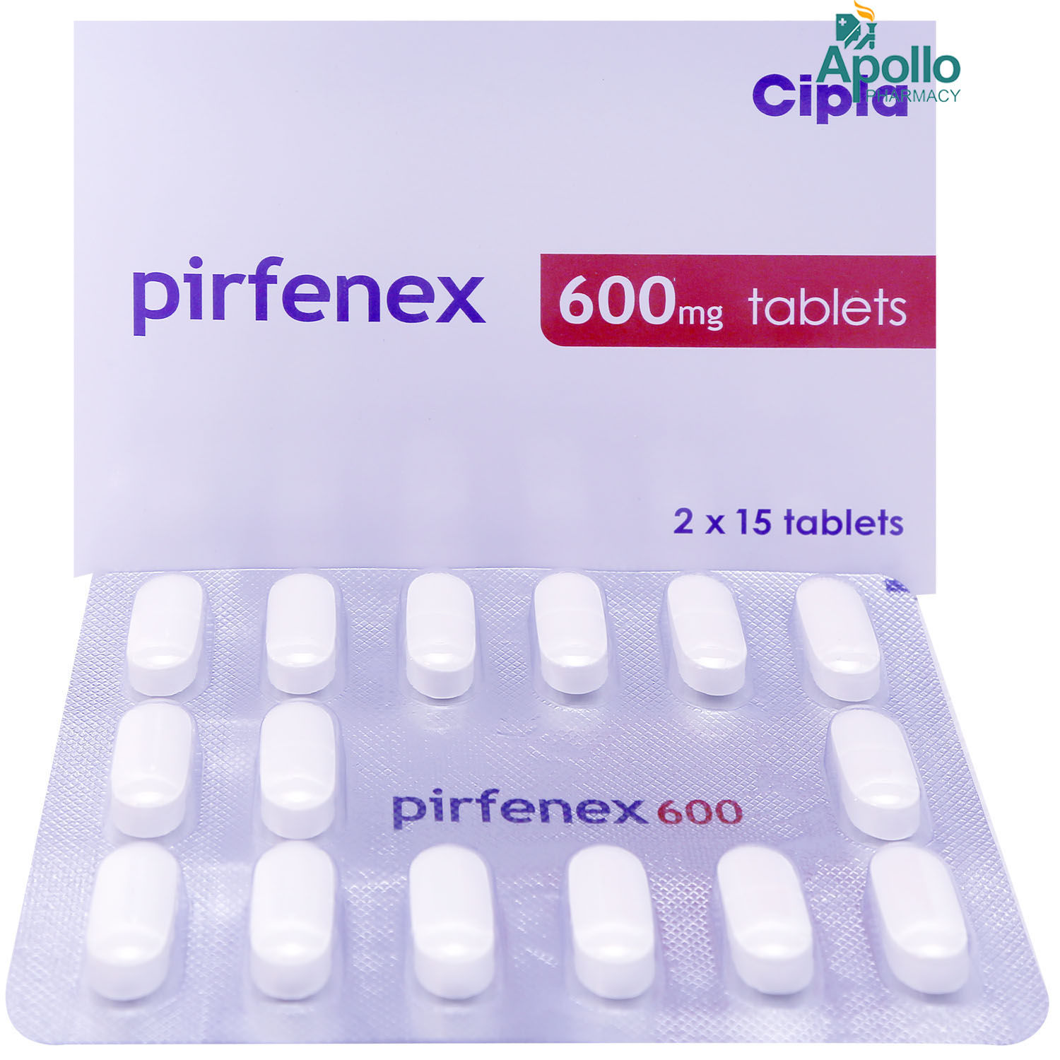 Pirfenex 600 Tablet 15's Price, Uses, Side Effects, Composition ...