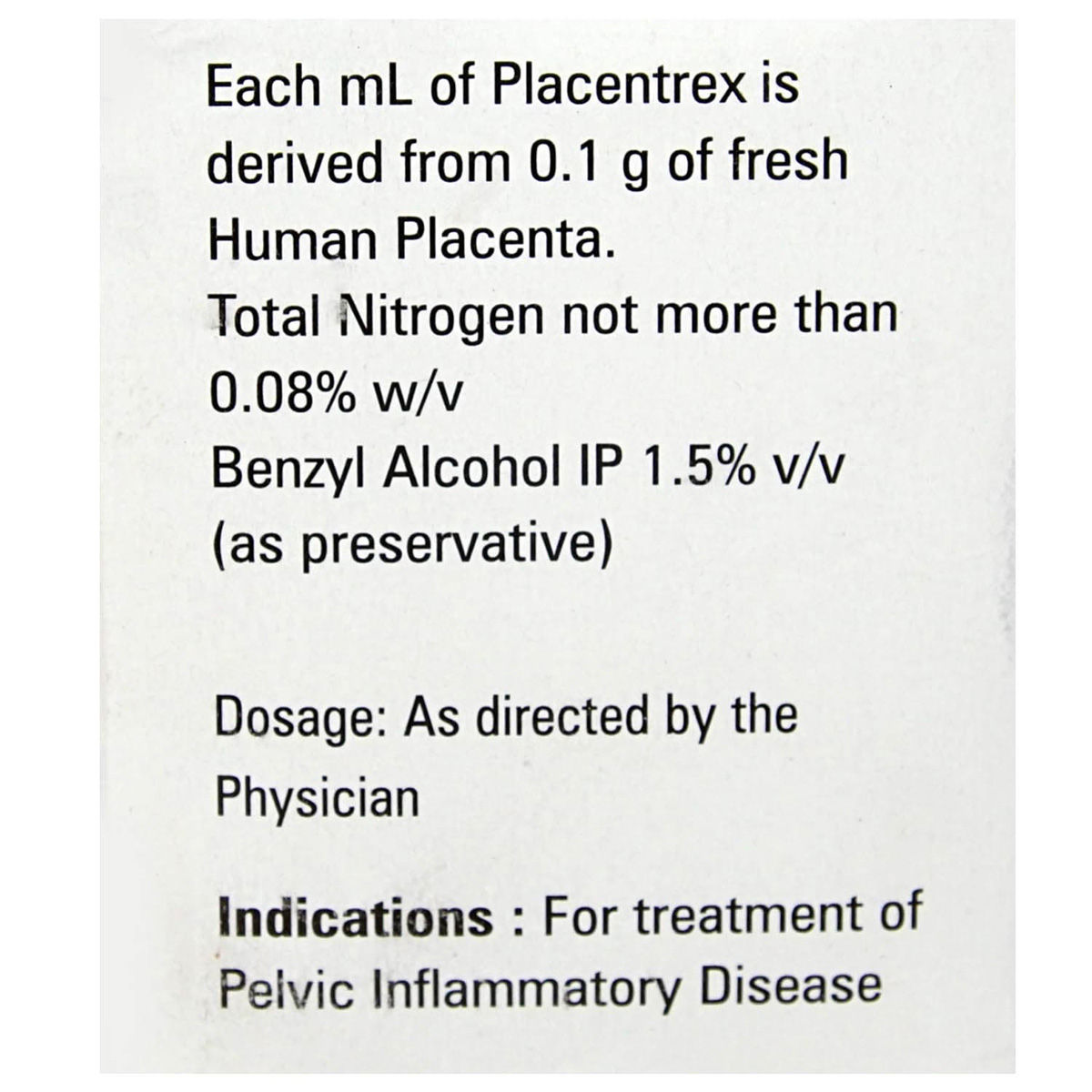 Placentrex Injection 7 x 2 ml Price, Uses, Side Effects, Composition ...