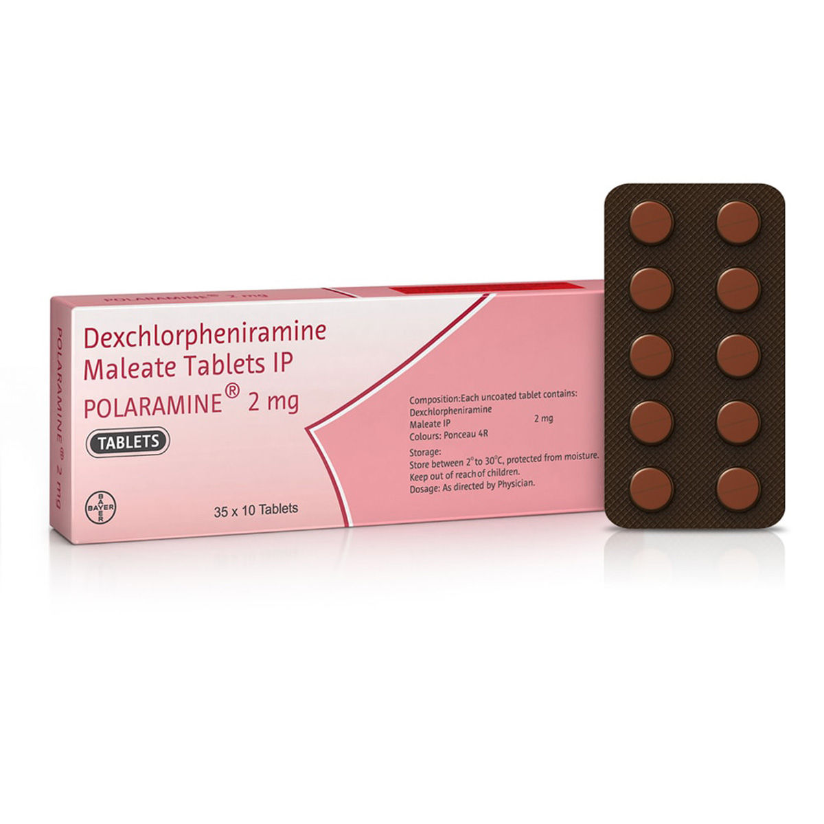 Polaramine 2 mg Tablet 10's Price, Uses, Side Effects, Composition ...