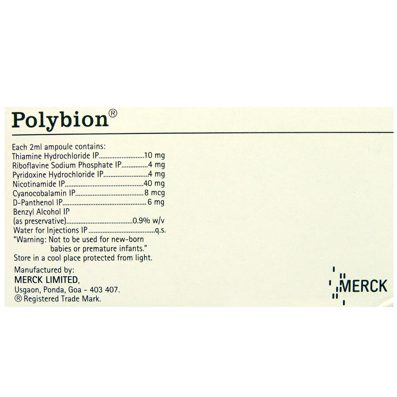 Polybion Injection (5 x 2 ml) Price, Uses, Side Effects, Composition ...