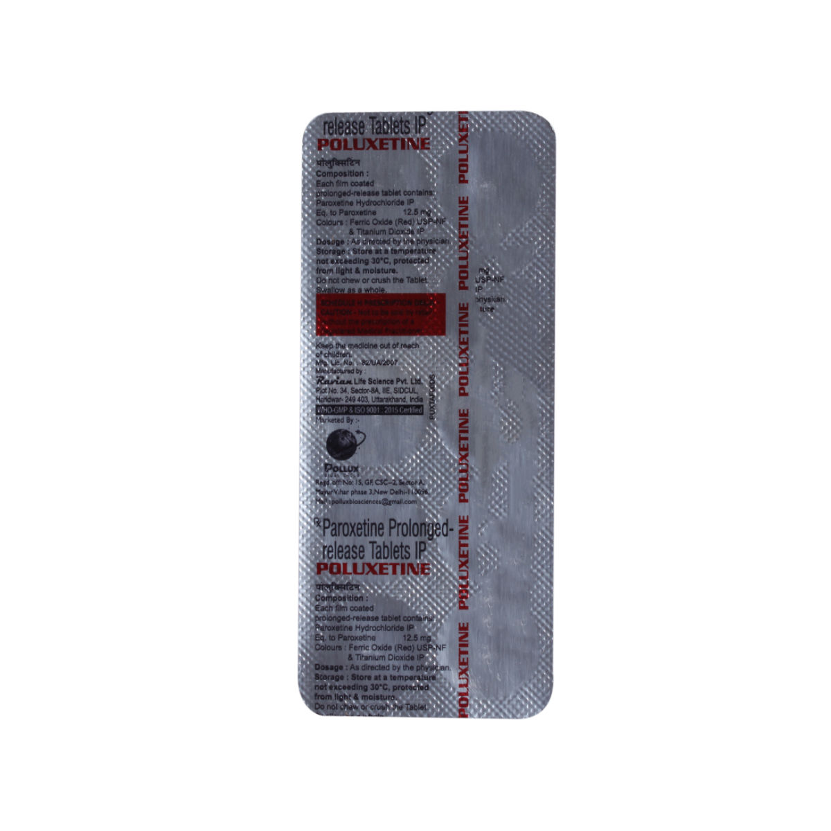 Poluxetine 12.5 Tablet 10's Price, Uses, Side Effects, Composition ...