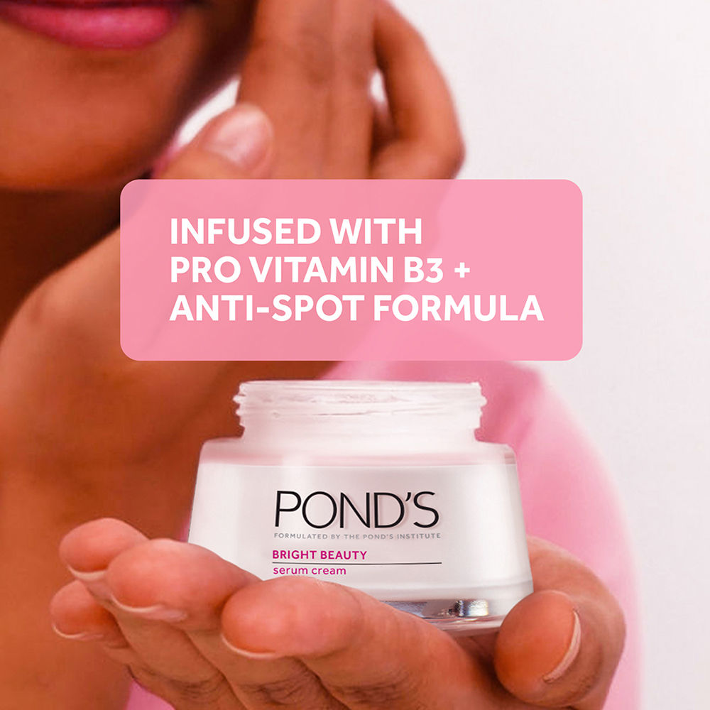 Ponds Bright Beauty Spot-less Glow Day Serum Cream, 23 gm Price, Uses ...