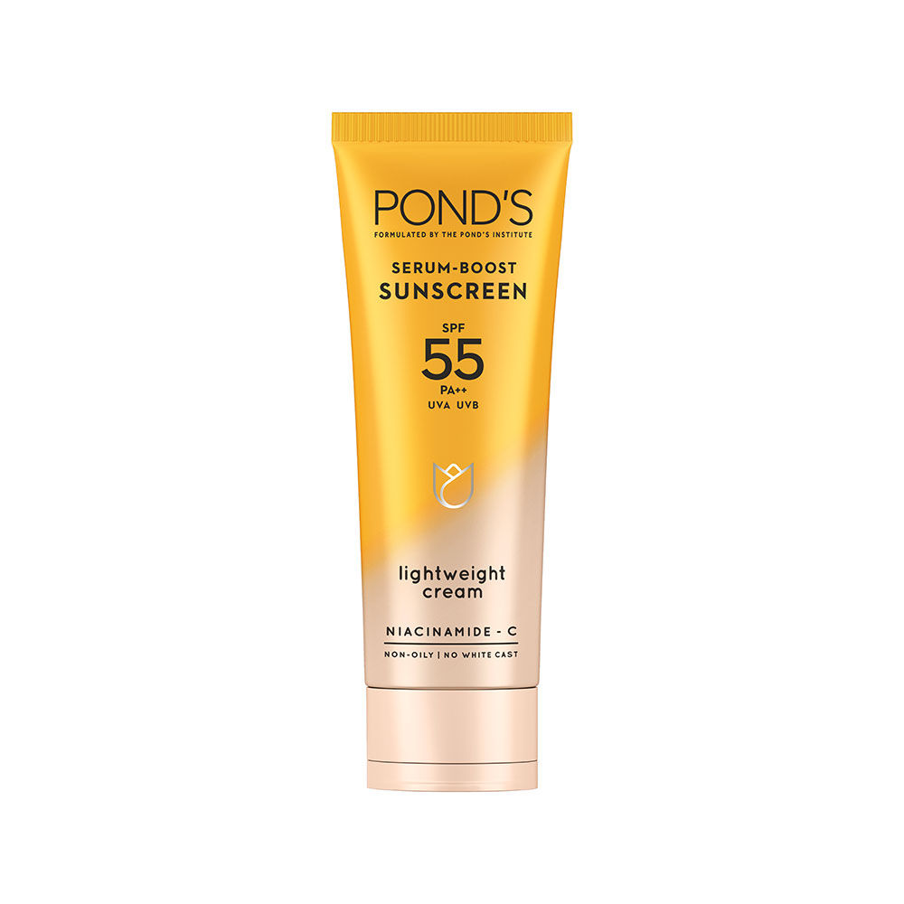 POND'S Serum Boost SPF 55 PA++ Lightweight Sunscreen cream, 50 gm Price ...