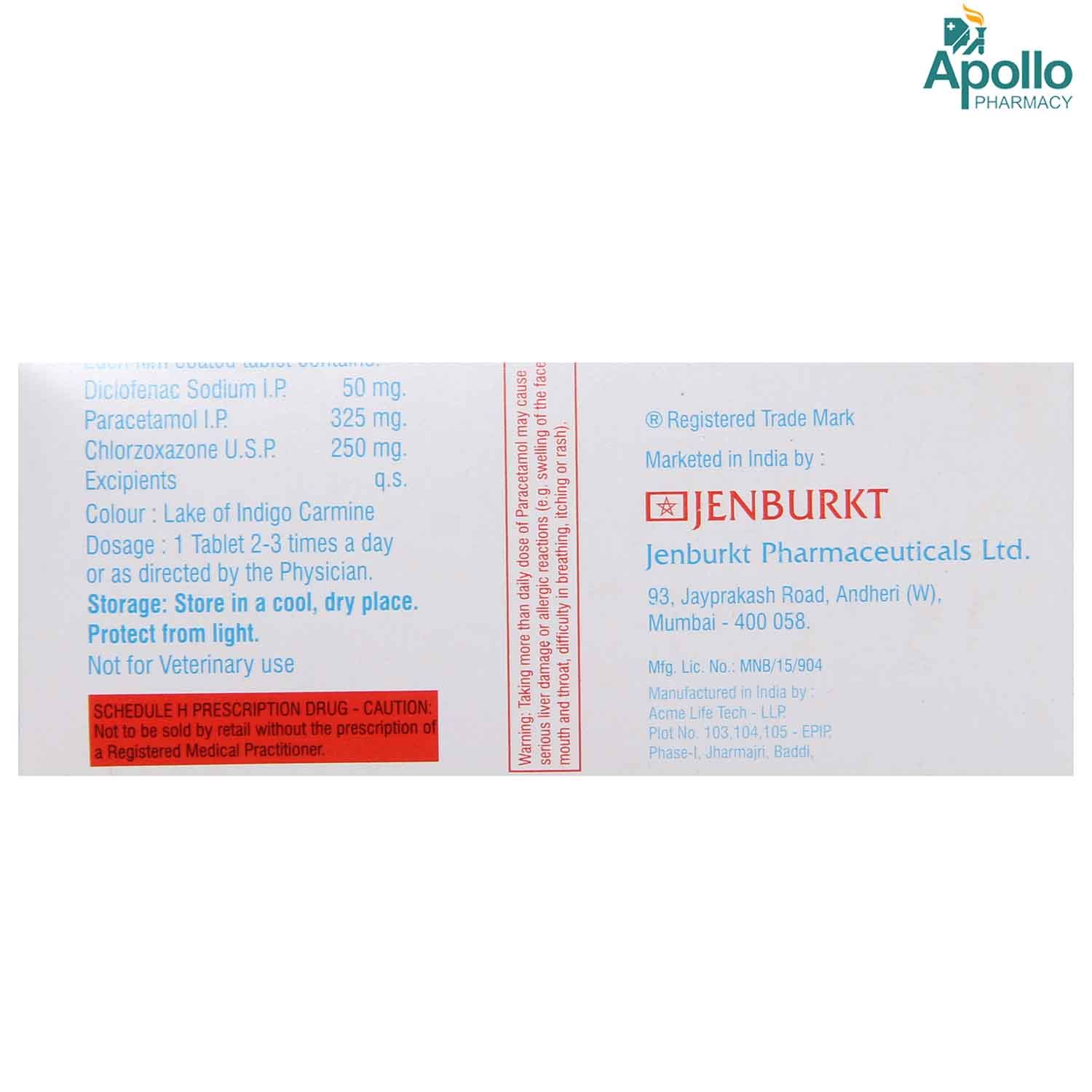 Powergesic Tablet 10's Price, Uses, Side Effects, Composition - Apollo Pharmacy