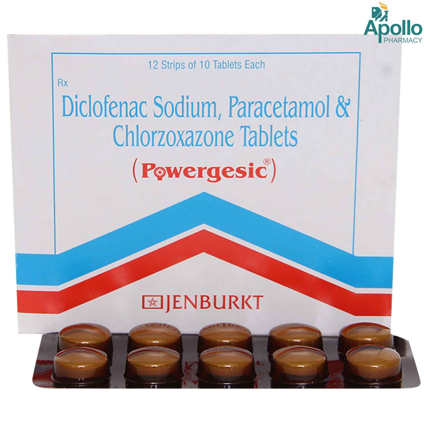 Powergesic Tablet 10's Price, Uses, Side Effects, Composition - Apollo Pharmacy