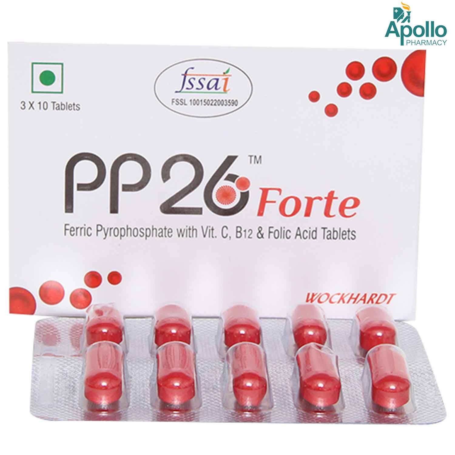 PP 26 Forte Tablet 10's Price, Uses, Side Effects, Composition - Apollo ...