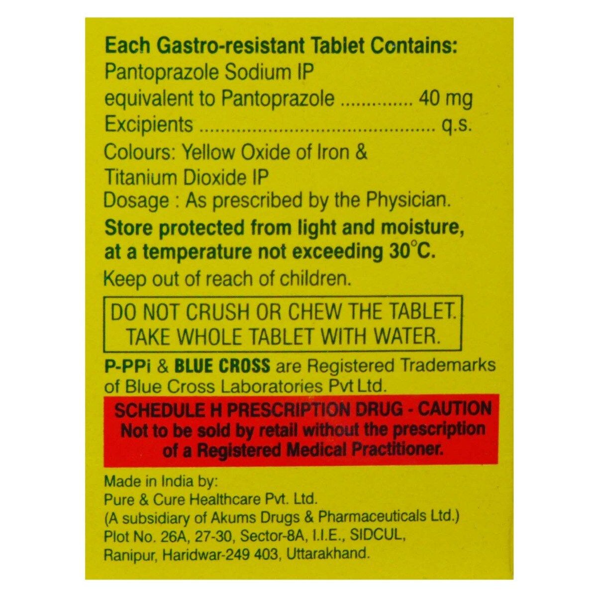 P-Ppi 40 Tablet 15's Price, Uses, Side Effects, Composition - Apollo ...