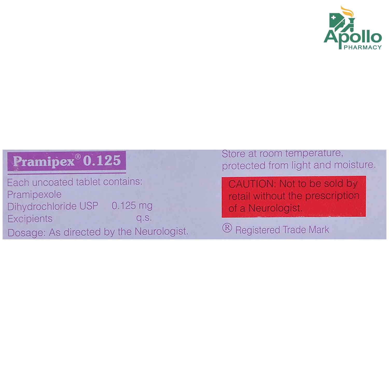 Pramipex 0.125 Tablet 10's Price, Uses, Side Effects, Composition ...