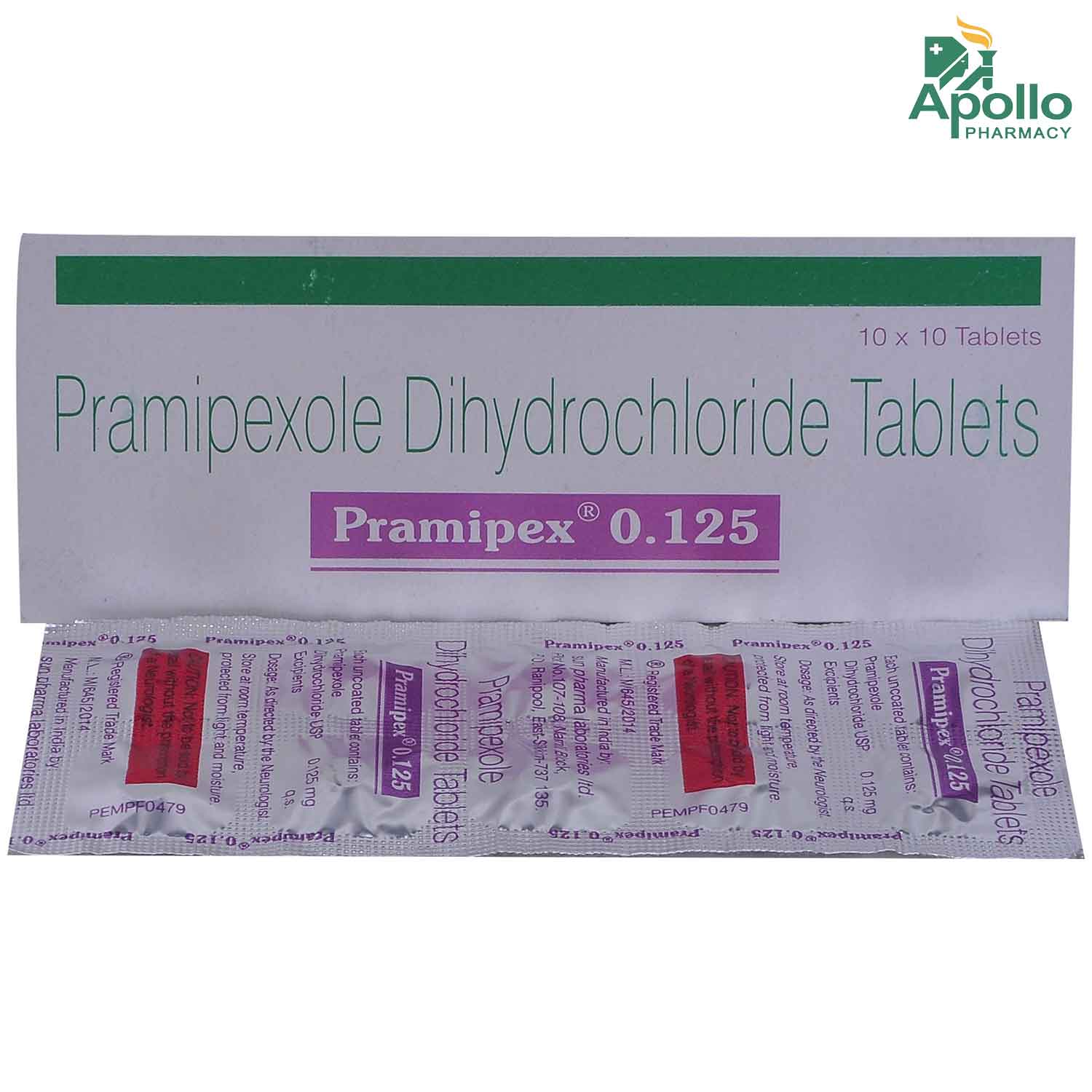 Pramipex 0.125 Tablet 10's Price, Uses, Side Effects, Composition ...