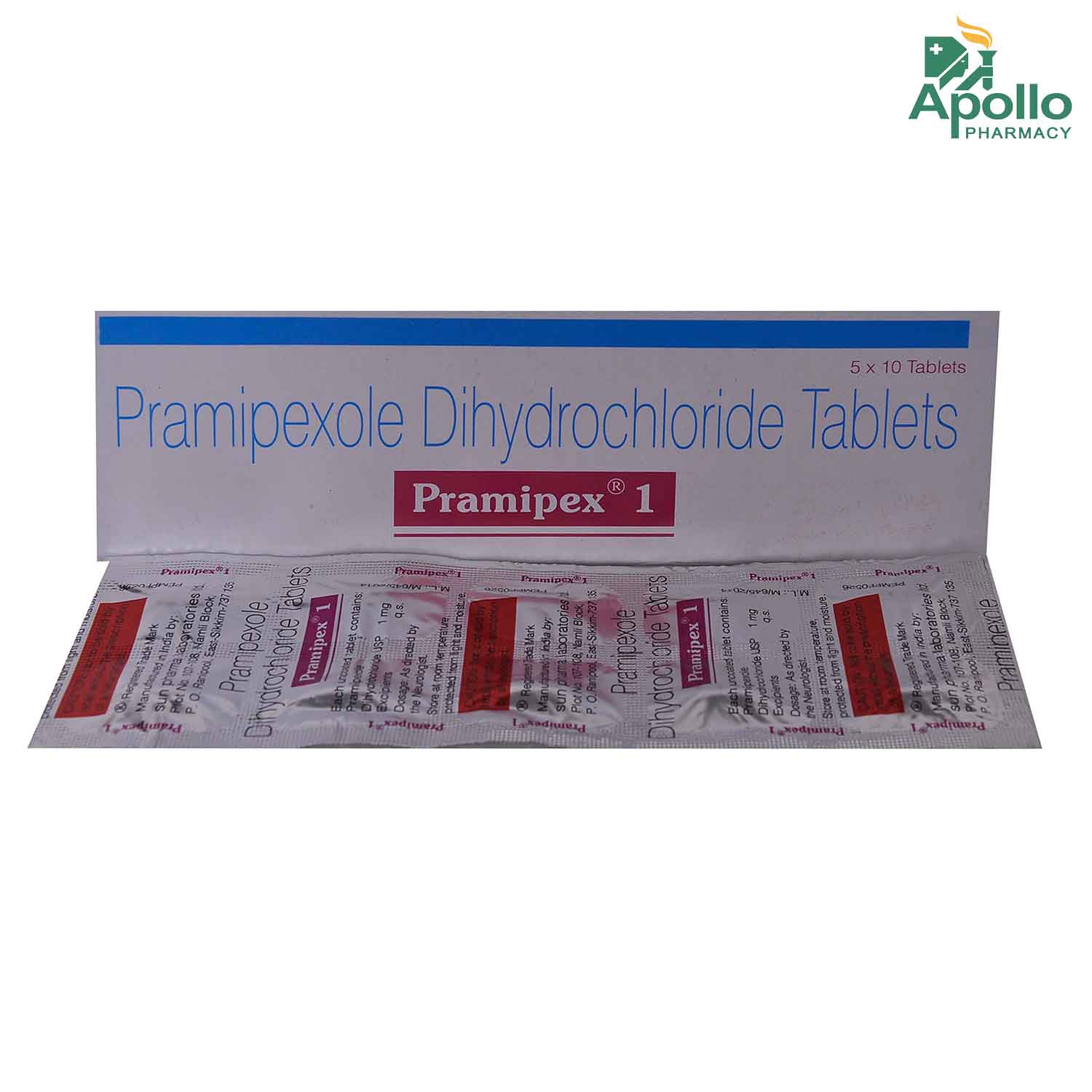 Pramipex 1 Tablet 10's Price, Uses, Side Effects, Composition - Apollo ...