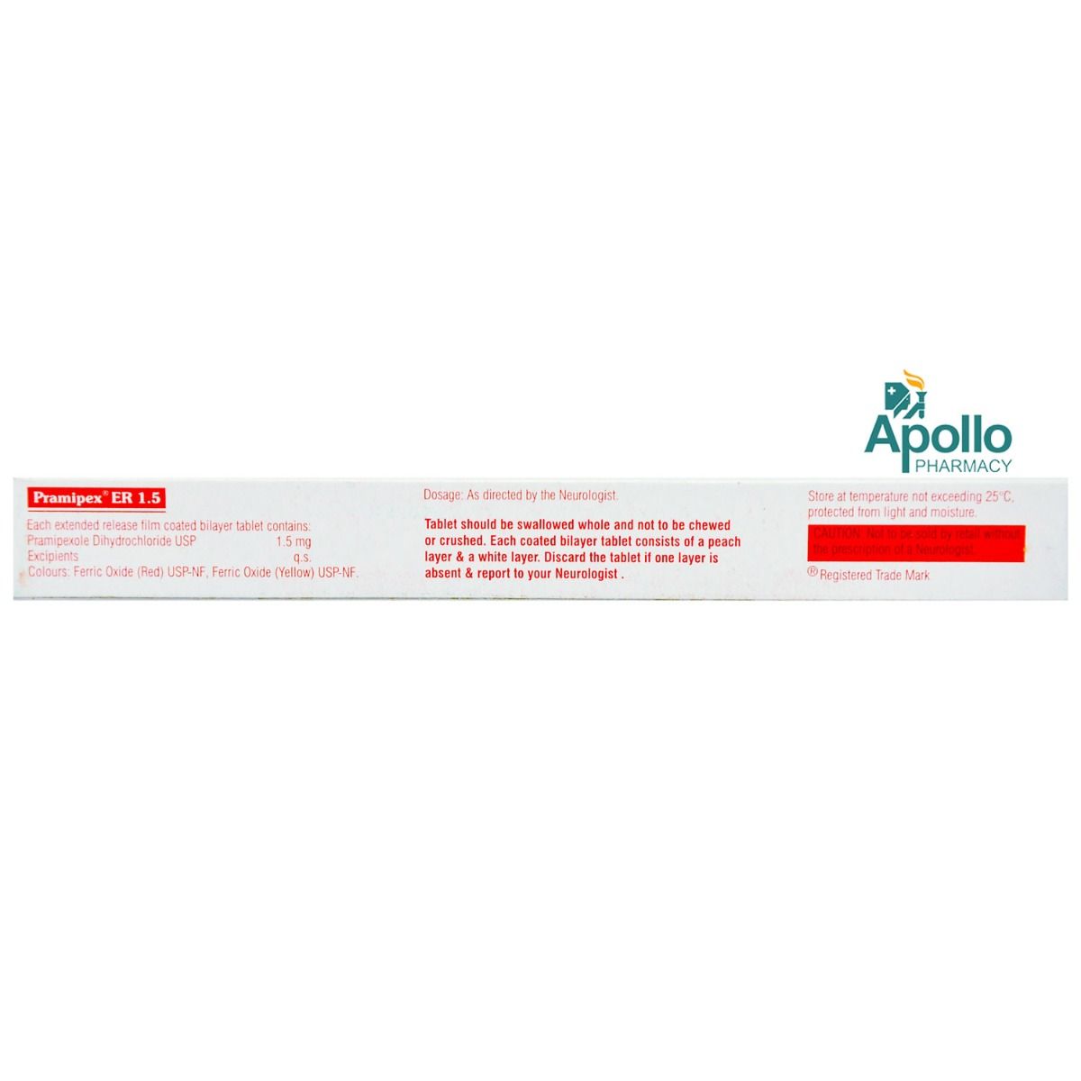PRAMIPEX ER 1.5MG TABLET Price, Uses, Side Effects, Composition ...
