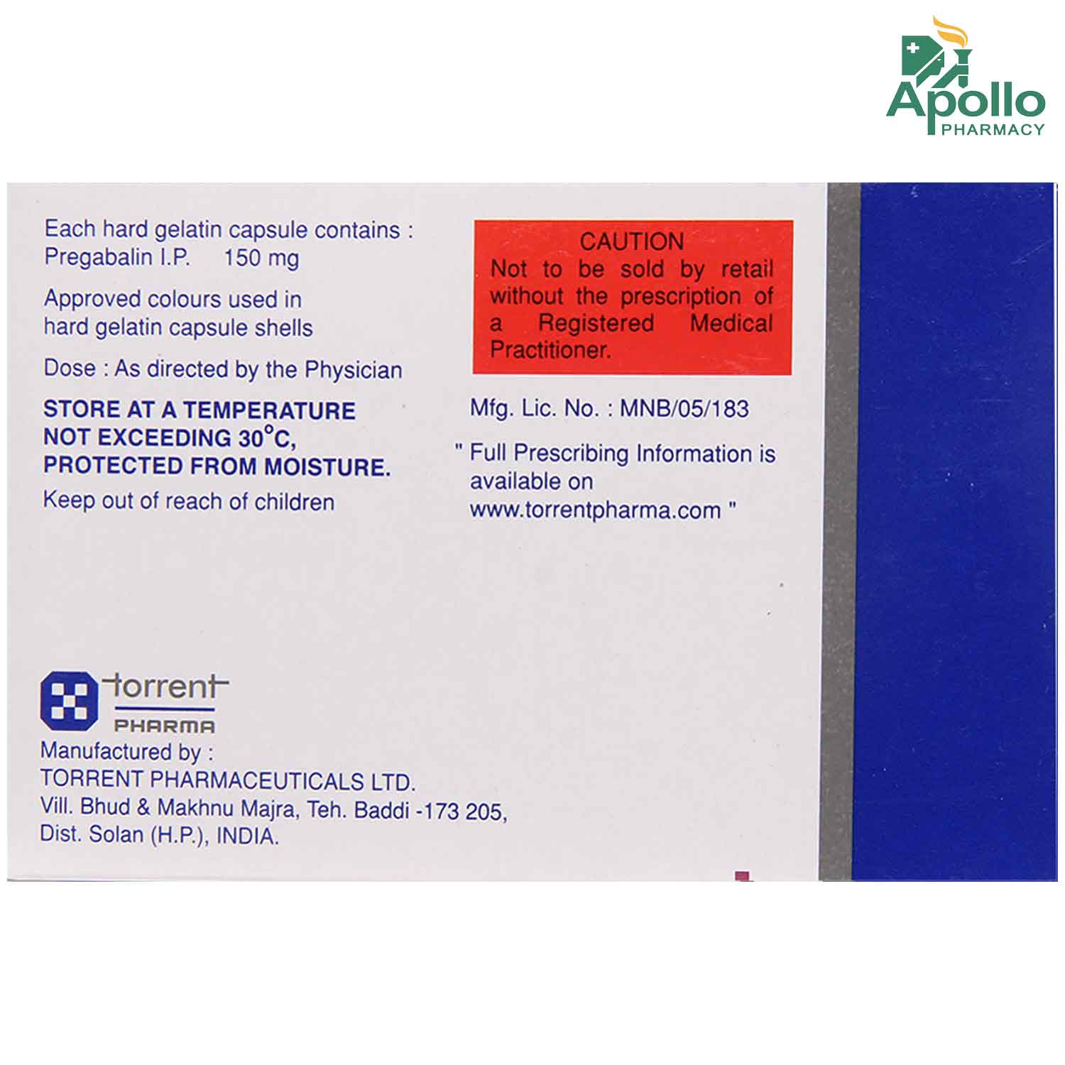 Pregeb 150 Capsule 10's Price, Uses, Side Effects, Composition - Apollo ...