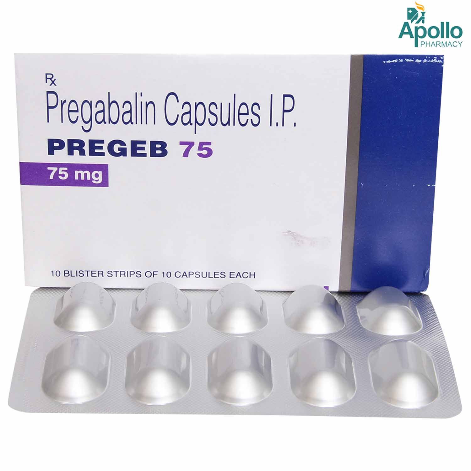 Pregeb 75 Capsule 10's Price, Uses, Side Effects, Composition - Apollo ...
