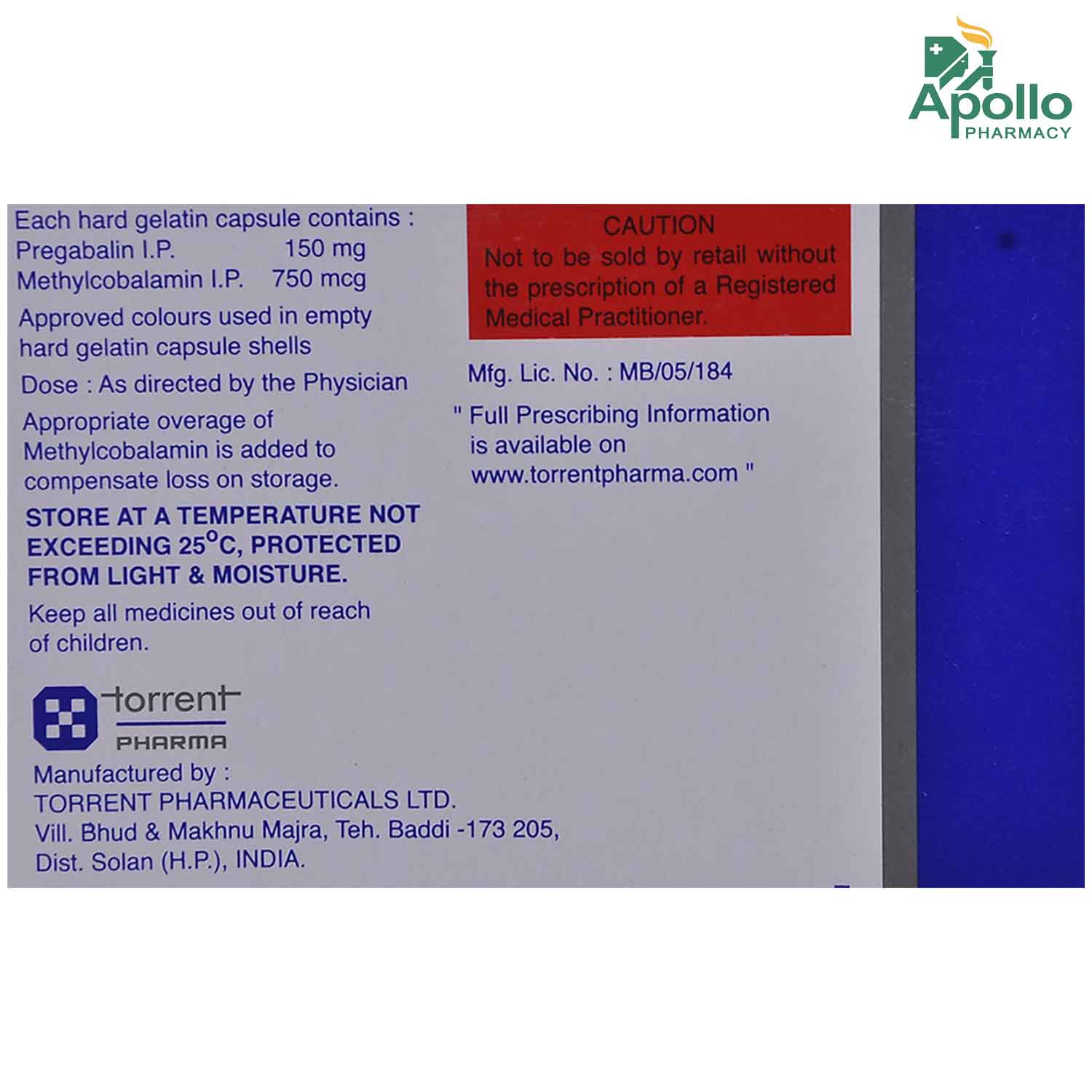 Pregeb M 150 Capsule 10's Price, Uses, Side Effects, Composition ...