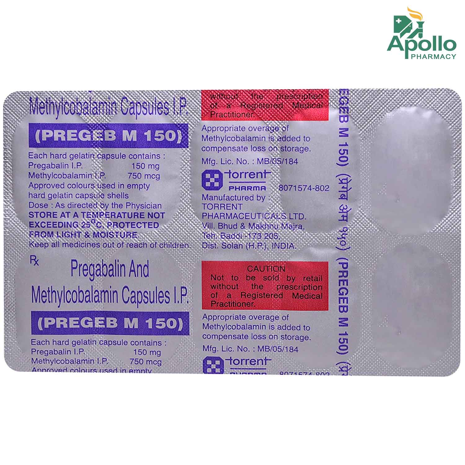 Pregeb M 150 Capsule 10's Price, Uses, Side Effects, Composition ...