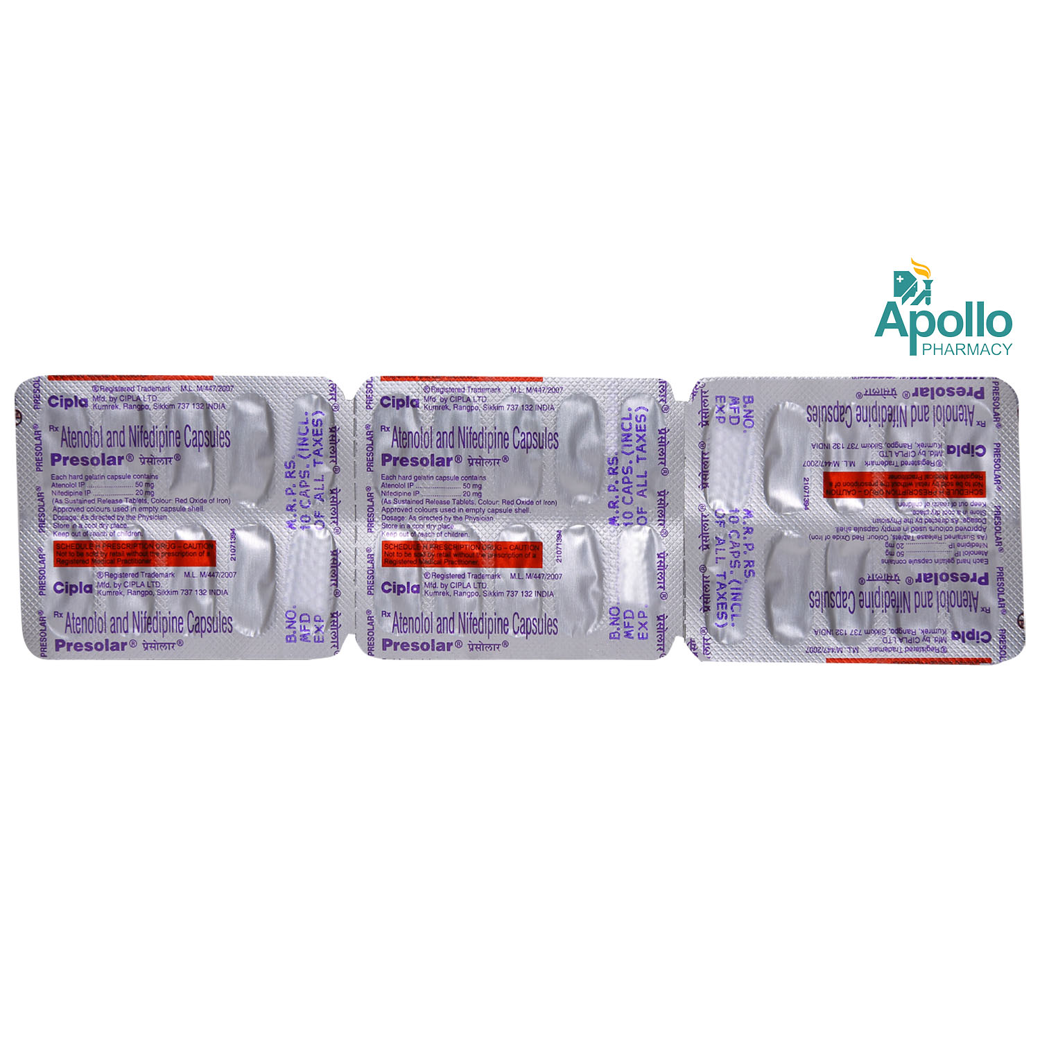 Presolar Capsule 10's Price, Uses, Side Effects, Composition - Apollo ...