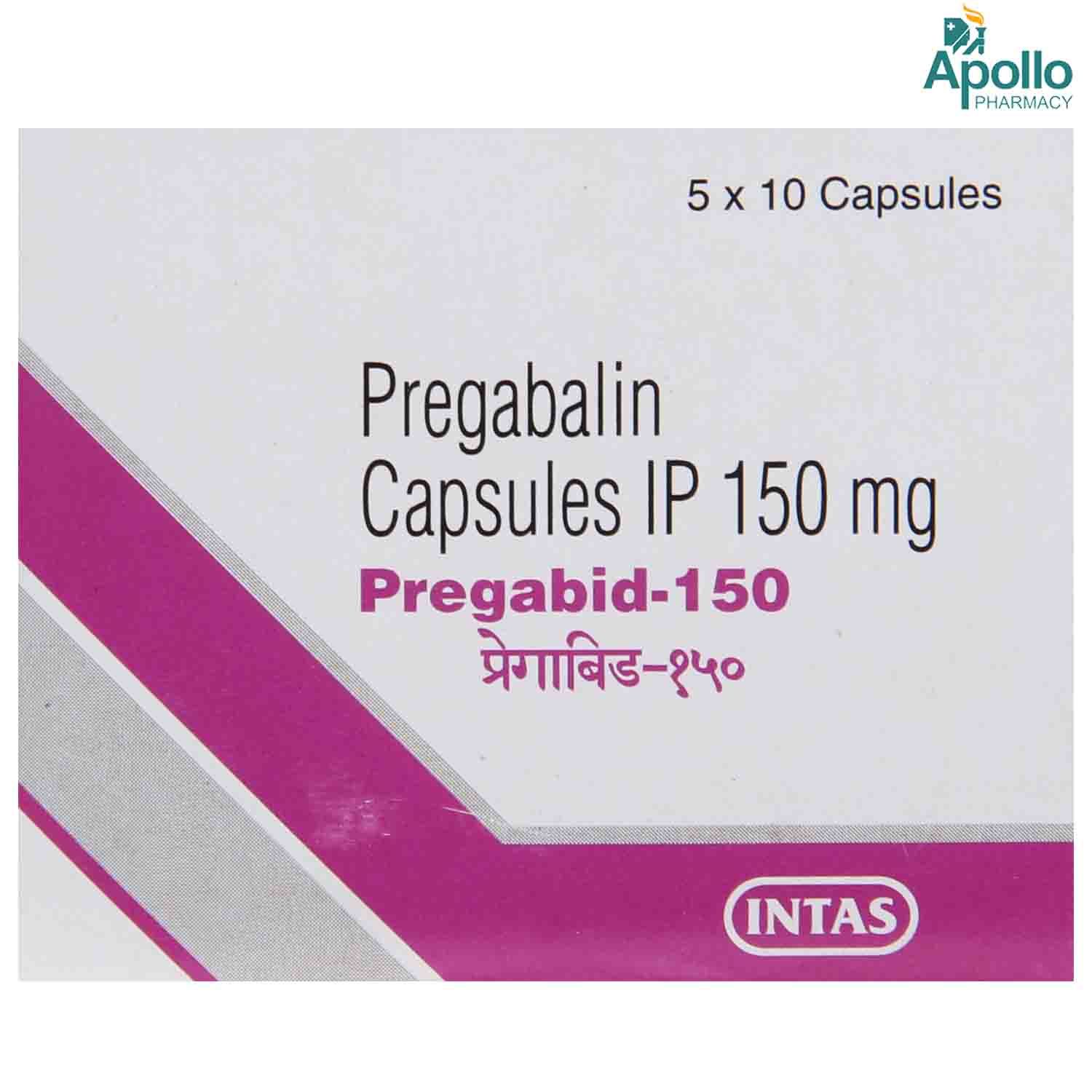 Pregabid 150 Capsule 10's Price, Uses, Side Effects, Composition ...