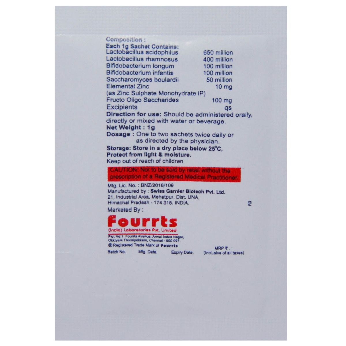 Pre Pro Kid 1Gm Sachets Price, Uses, Side Effects, Composition - Apollo ...