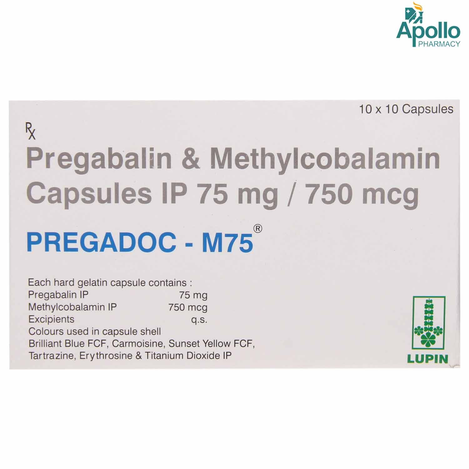 PREGADOC M 75MG CAPSULE Price, Uses, Side Effects, Composition - Apollo ...