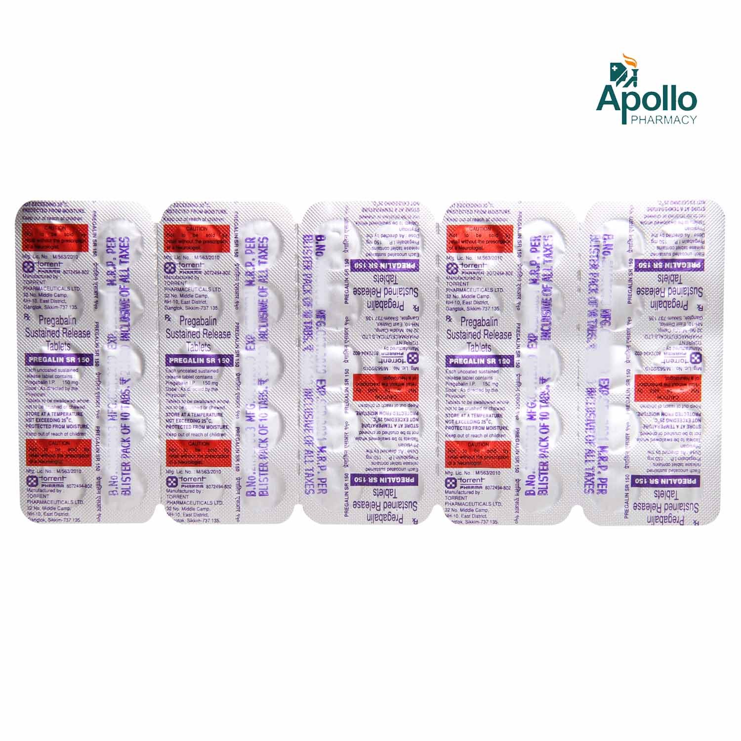 Pregalin SR 150 Tablet 10's Price, Uses, Side Effects, Composition ...