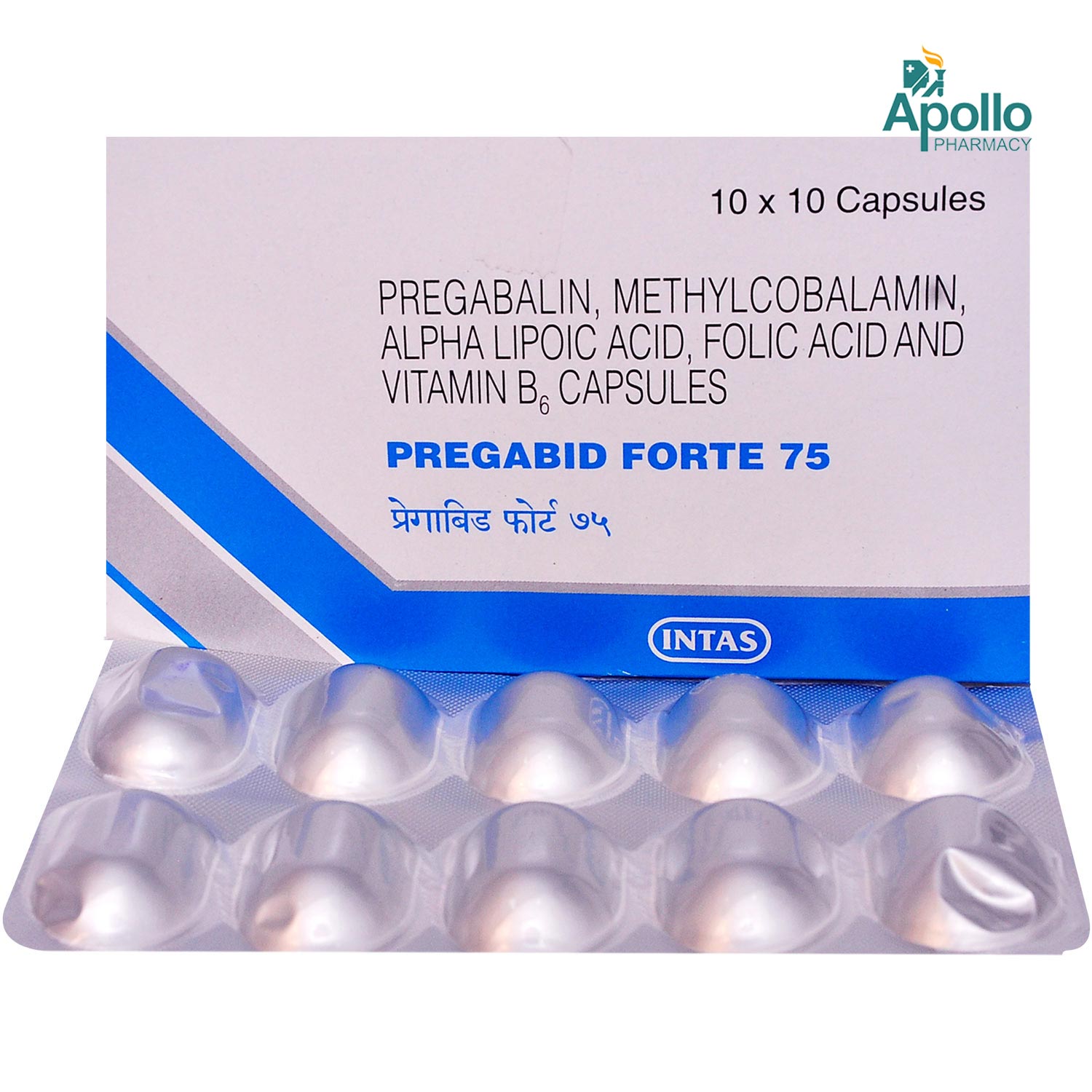 Pregabid Forte 75 Capsule 10's Price, Uses, Side Effects, Composition ...
