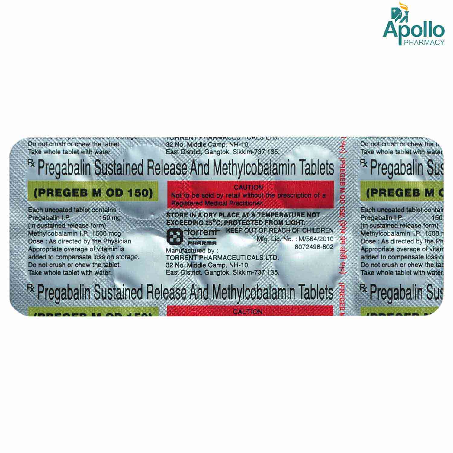 PREGEB M OD 150MG TABLET Price, Uses, Side Effects, Composition ...