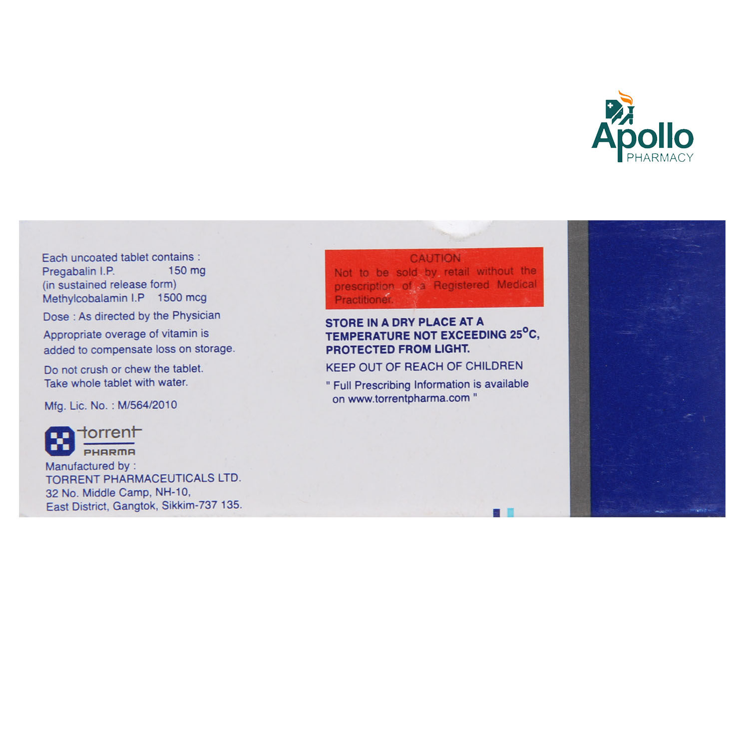 Pregalin M SR 150 Tablet 10's Price, Uses, Side Effects, Composition ...