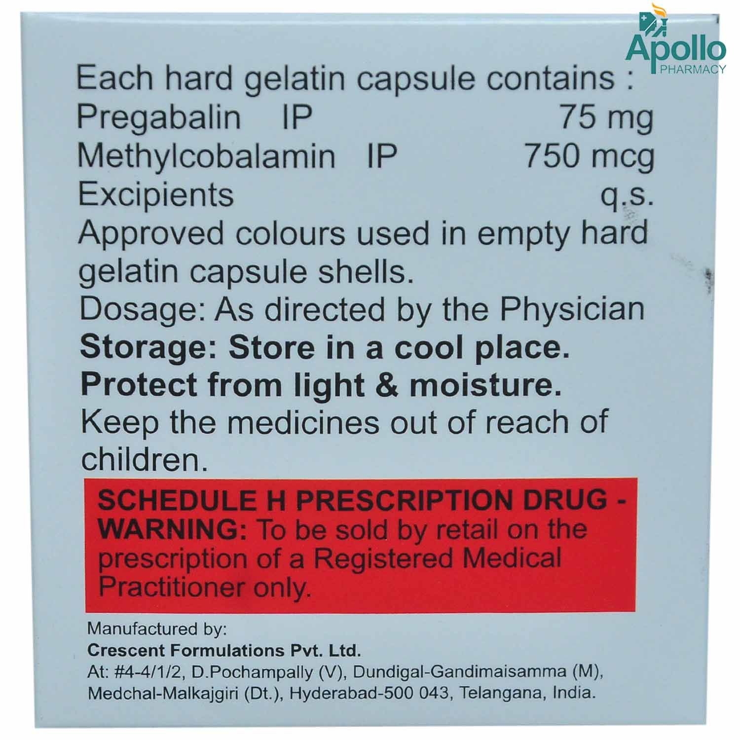 PREGACENT M 75MG TABLET Price, Uses, Side Effects, Composition - Apollo ...