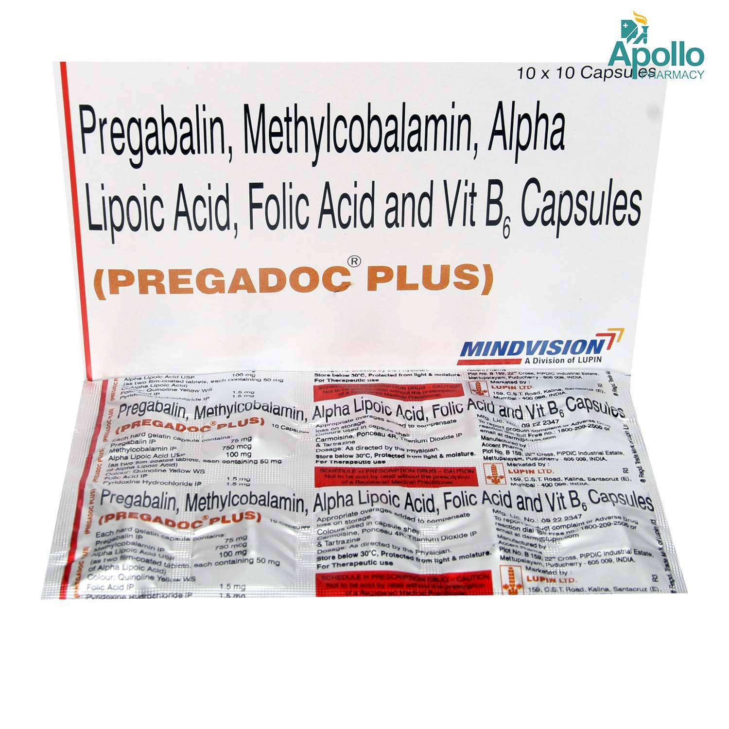 Pregadoc Plus Capsule 10's Price, Uses, Side Effects, Composition ...