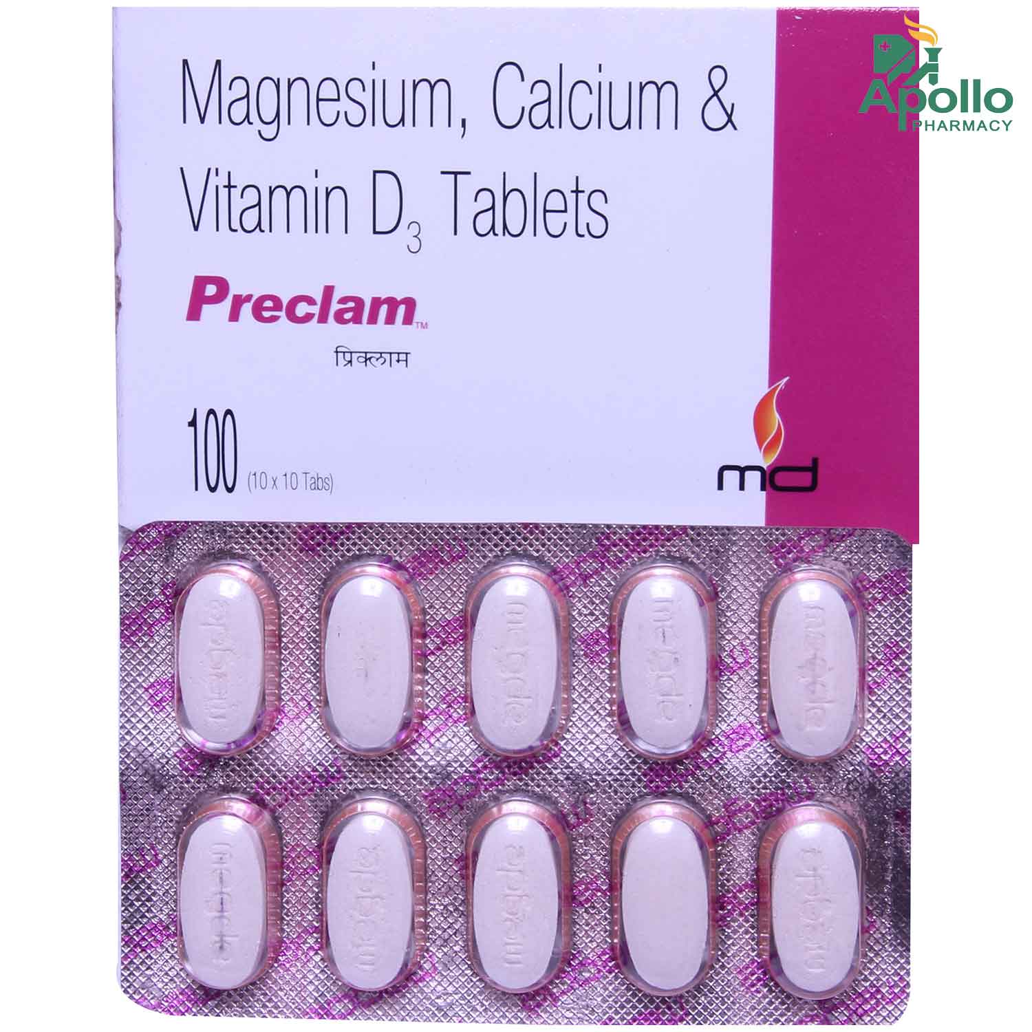 Preclam Tablet 10's Price, Uses, Side Effects, Composition - Apollo ...