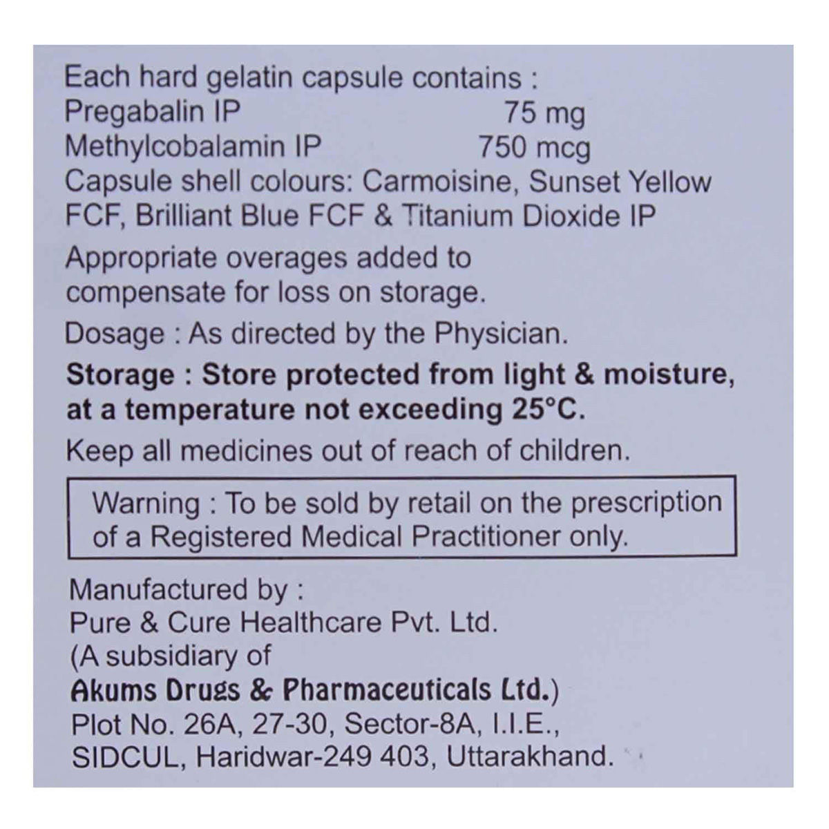 Prenyle M 75 Capsule 10's Price, Uses, Side Effects, Composition ...