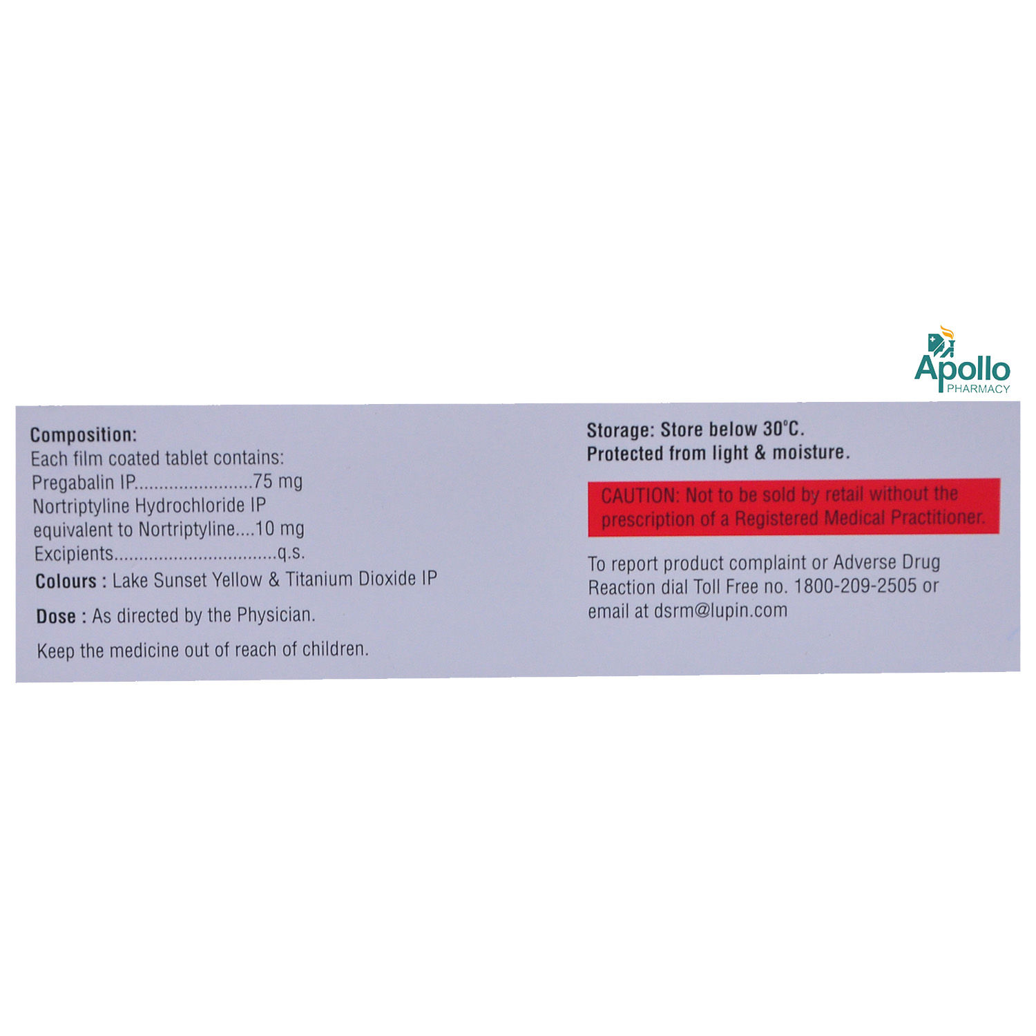 Pregadoc NT Tablet 10's Price, Uses, Side Effects, Composition - Apollo ...