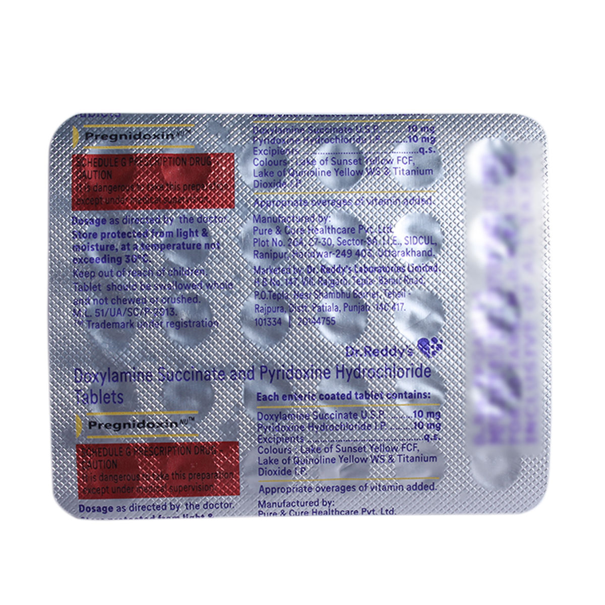 Pregnidoxin NU Tablet 30's Price, Uses, Side Effects, Composition ...