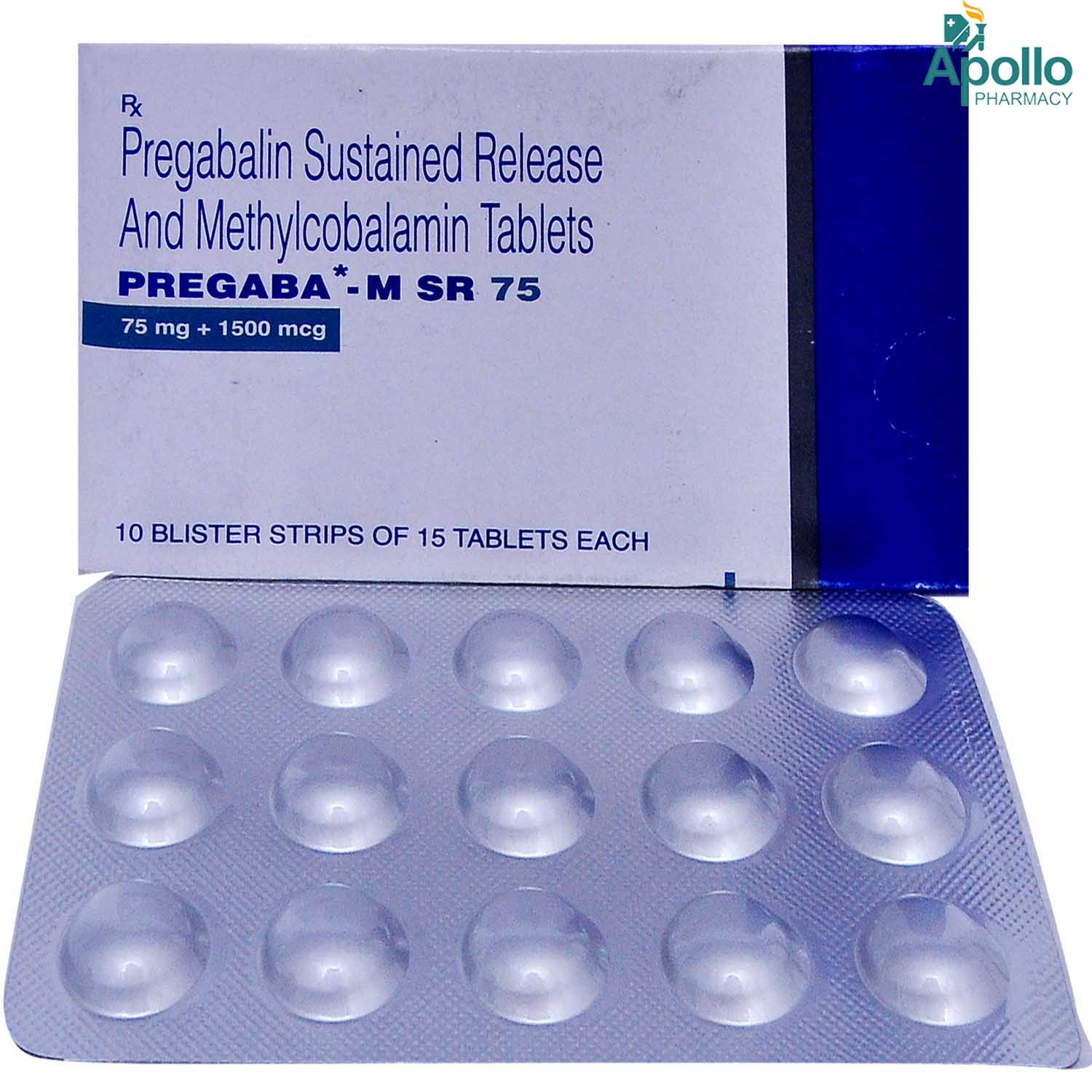 Pregaba M SR 75 Tablet 15's Price, Uses, Side Effects, Composition ...
