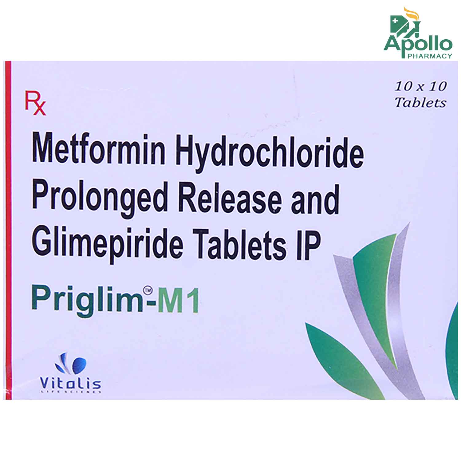 Priglim M1 Tablet 10's Price, Uses, Side Effects, Composition - Apollo ...