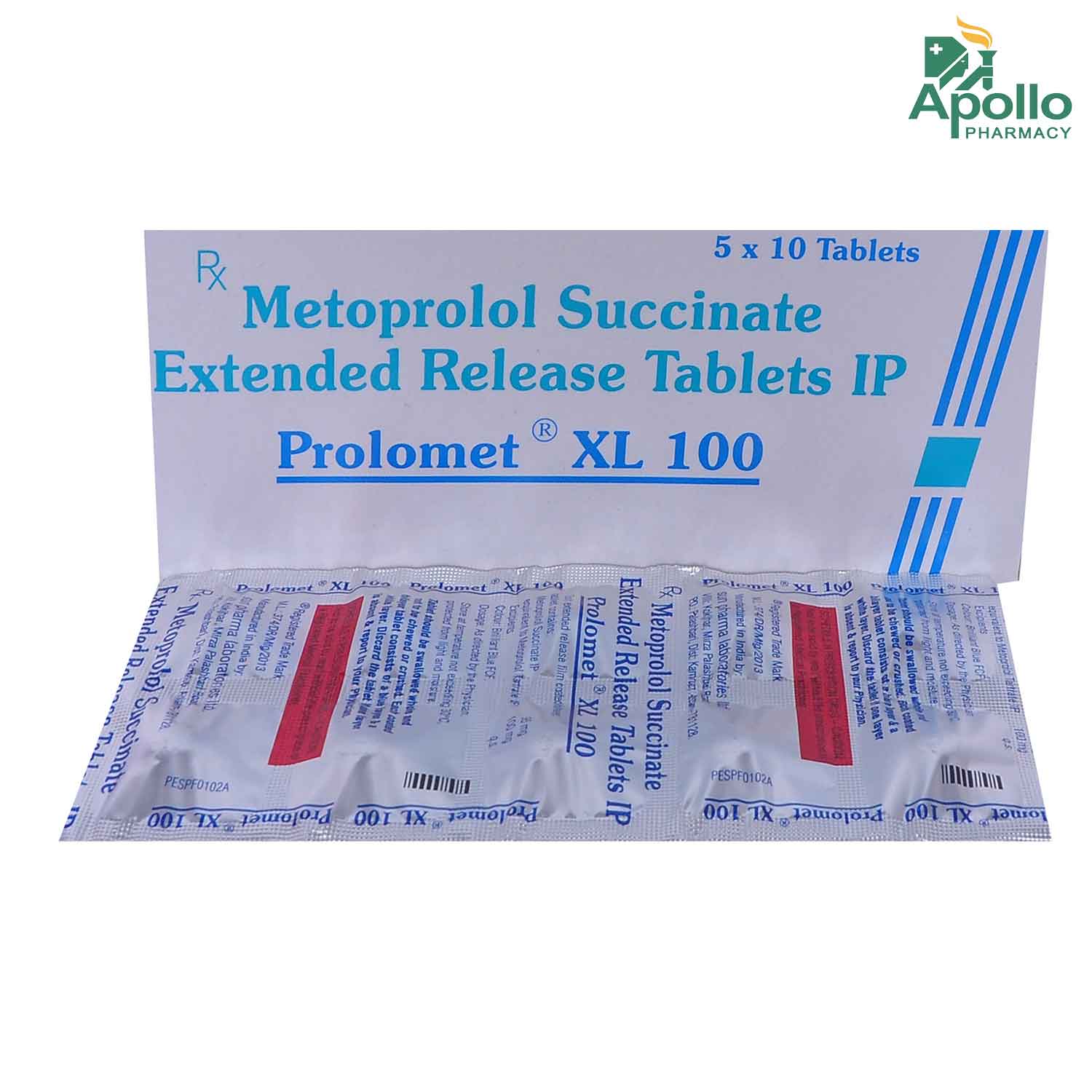 Prolomet XL 100 Tablet 10's Price, Uses, Side Effects, Composition ...