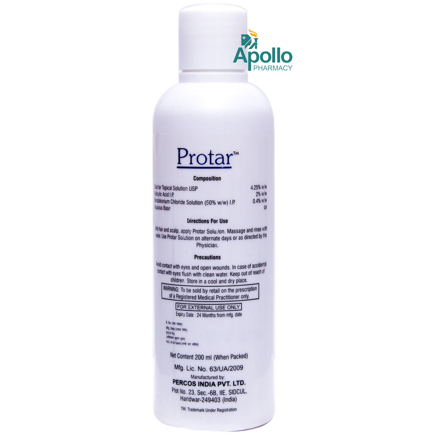 Protar Scalp Solution 200 ml Price, Uses, Side Effects, Composition ...