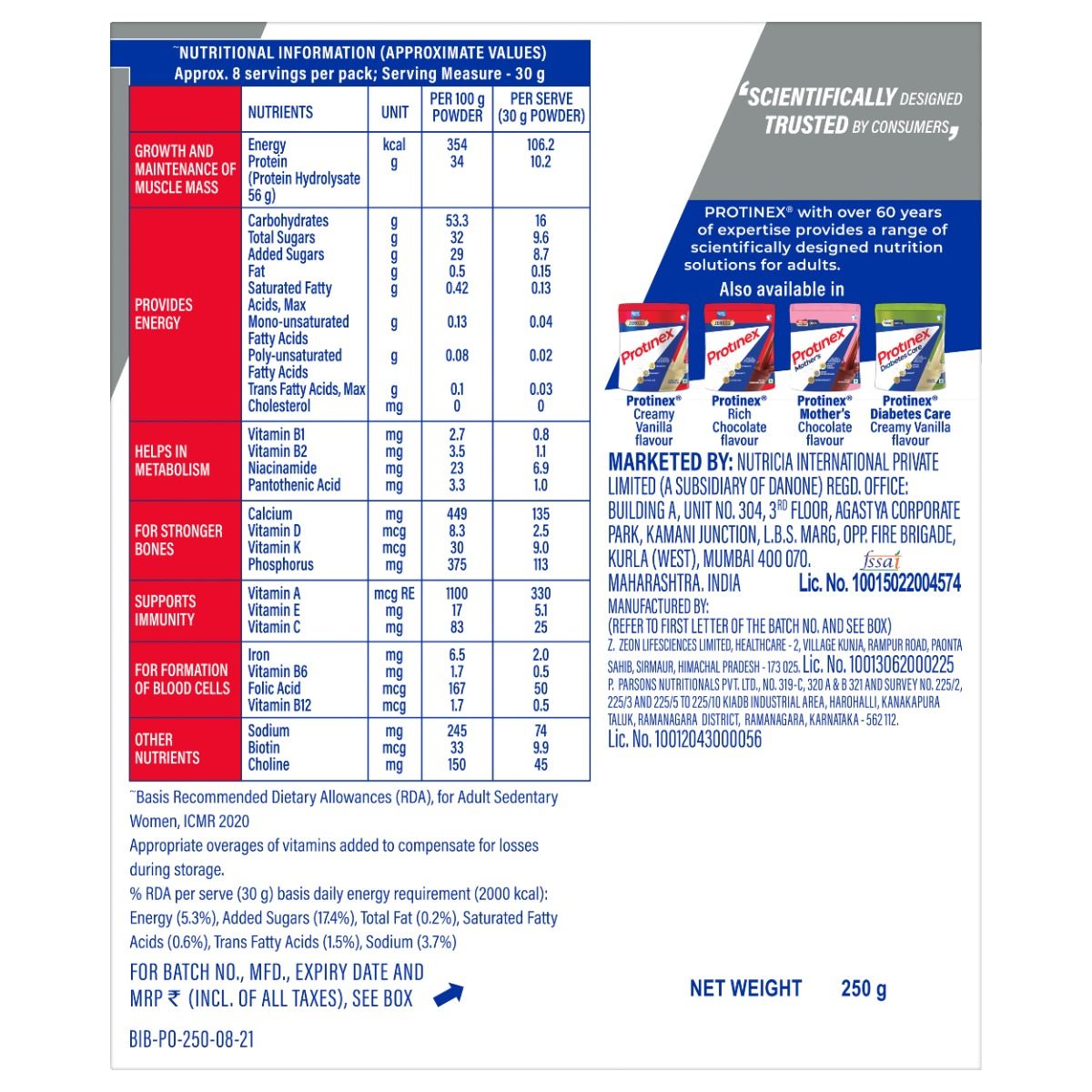 Protinex Original Nutritional Drink Powder, 250 gm Price, Uses, Side ...