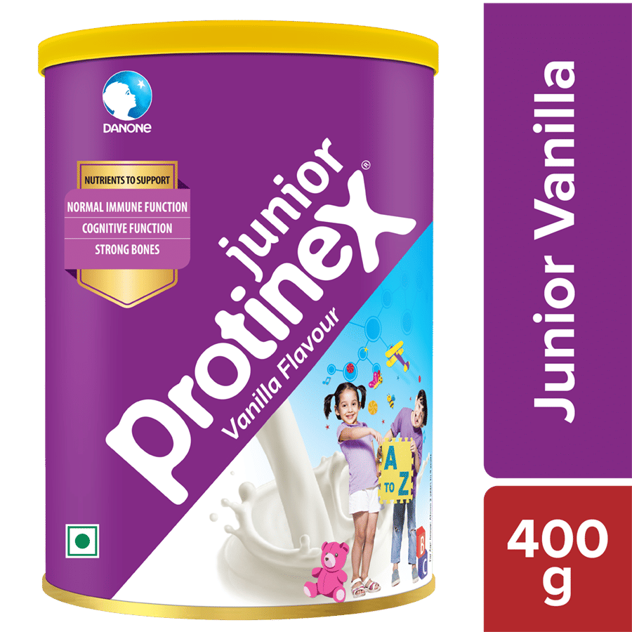 Protinex Junior Vanilla Flavour Nutritional Drink Powder, 400 gm Price ...