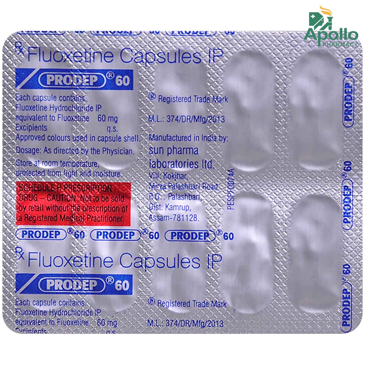 Prodep 60 Capsule 10's Price, Uses, Side Effects, Composition - Apollo ...