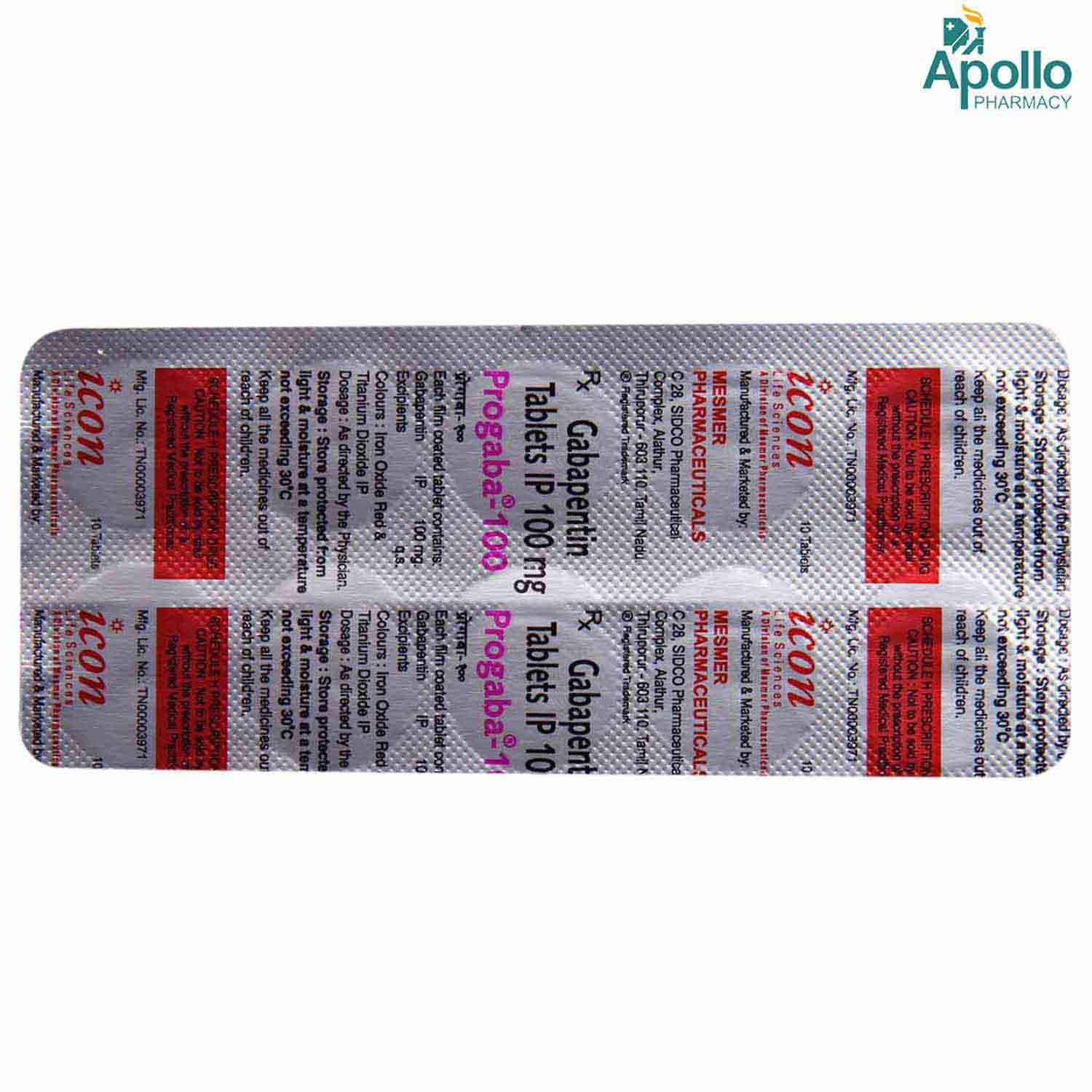 PROGABA 100MG TABLET Price, Uses, Side Effects, Composition - Apollo ...